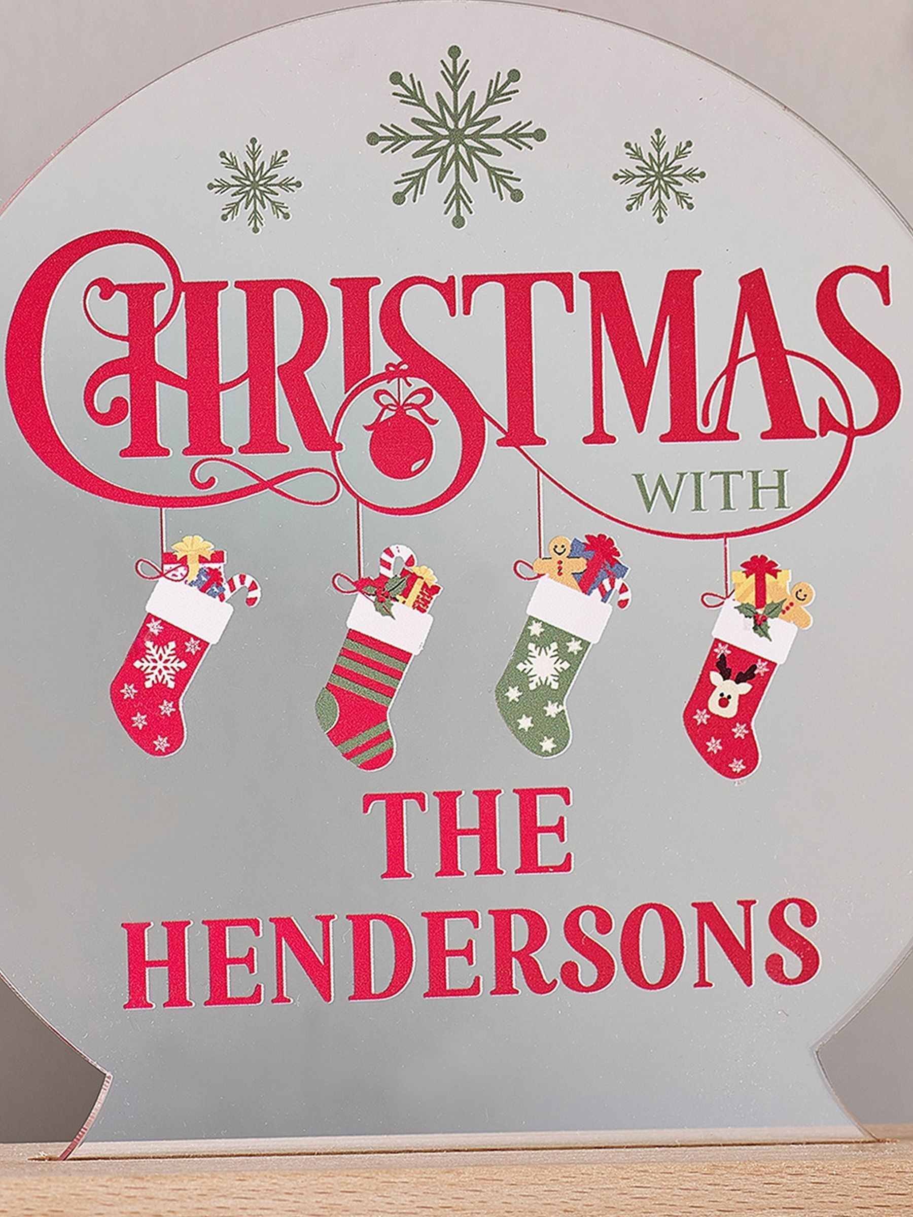 Buy Personalised Xmas Stocking Night Light by Loveabode from the Next ...