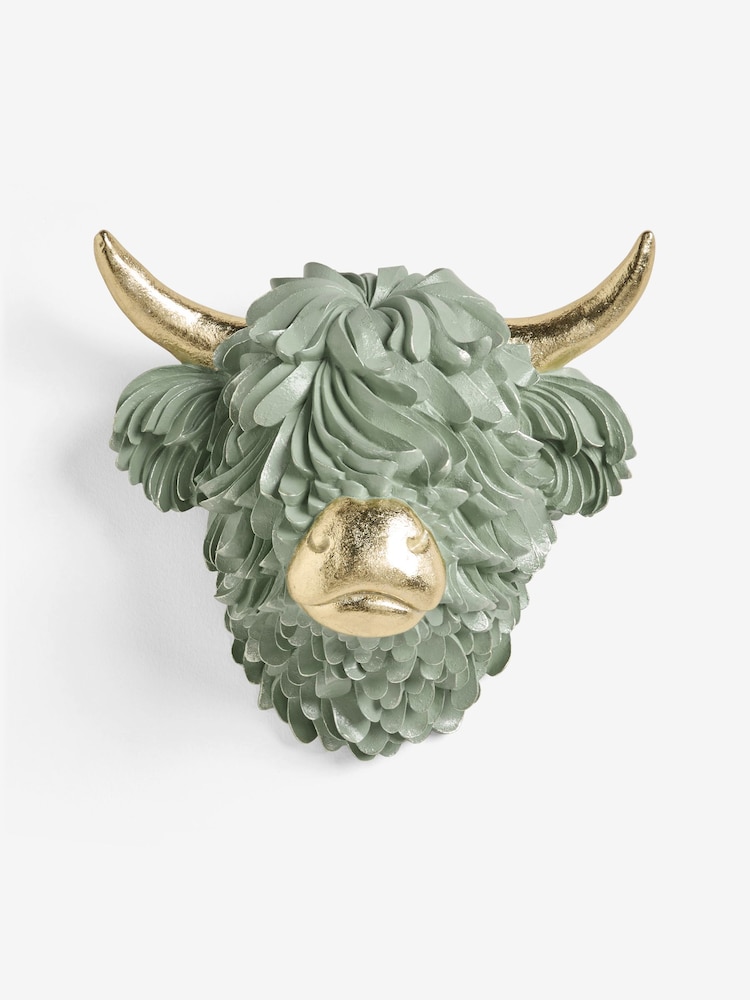 Buy Sage Green Hamish The Highland Cow Wall Plaque from Next Australia