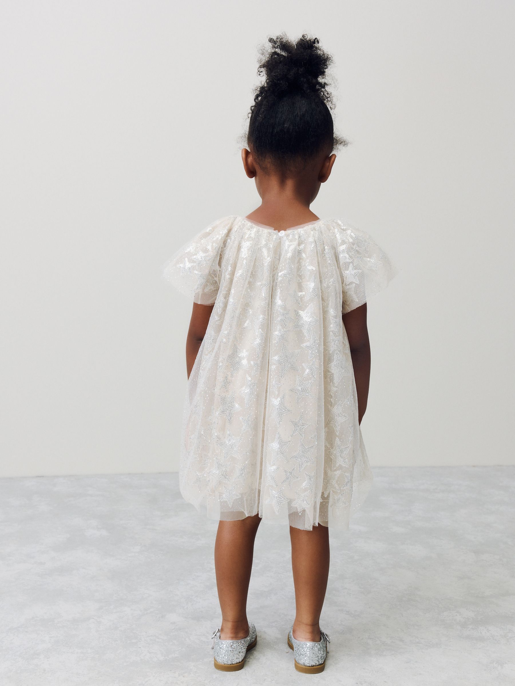 Buy Silver Star Sequin Mesh Party Dress (12mths-8yrs) from Next Greece
