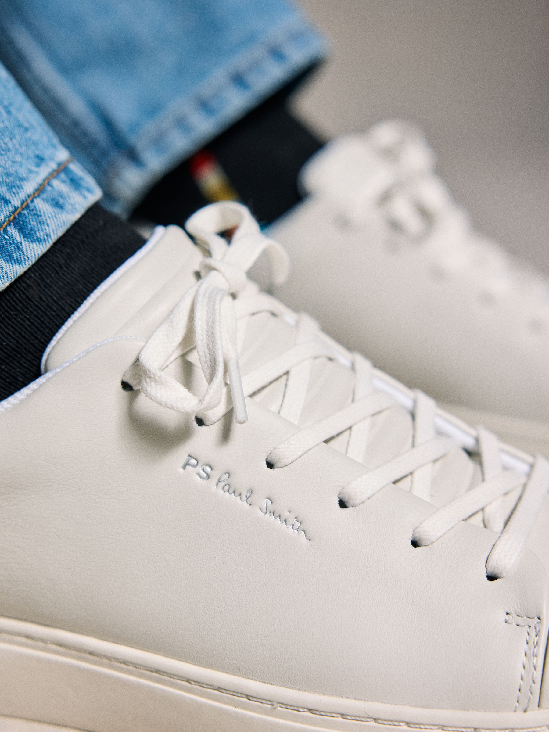 Buy PS Paul Smith White Lee Leather Trainers from the Next UK online shop