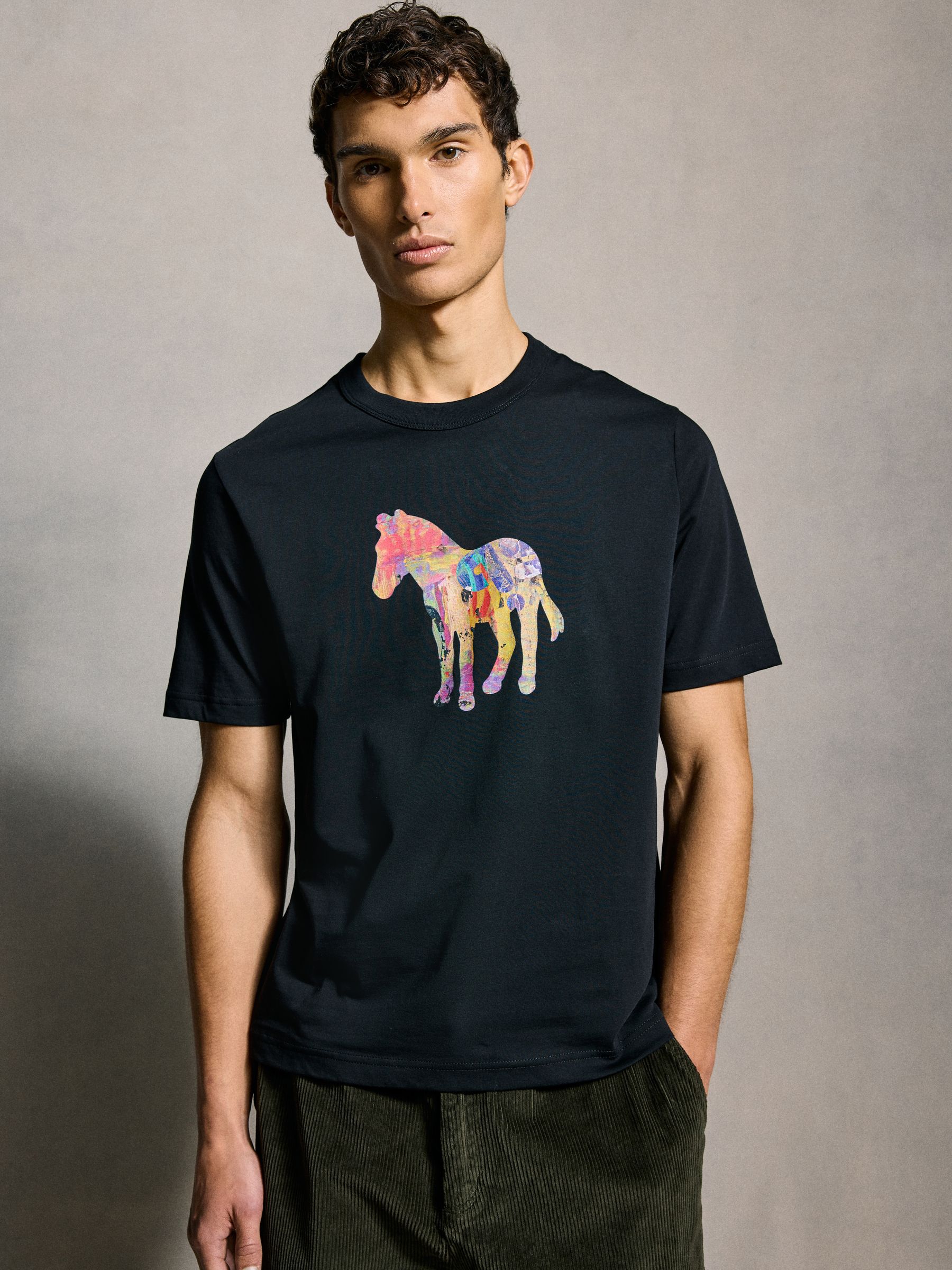 Buy PS Paul Smith Graphic Black T-Shirt from the Next UK online shop