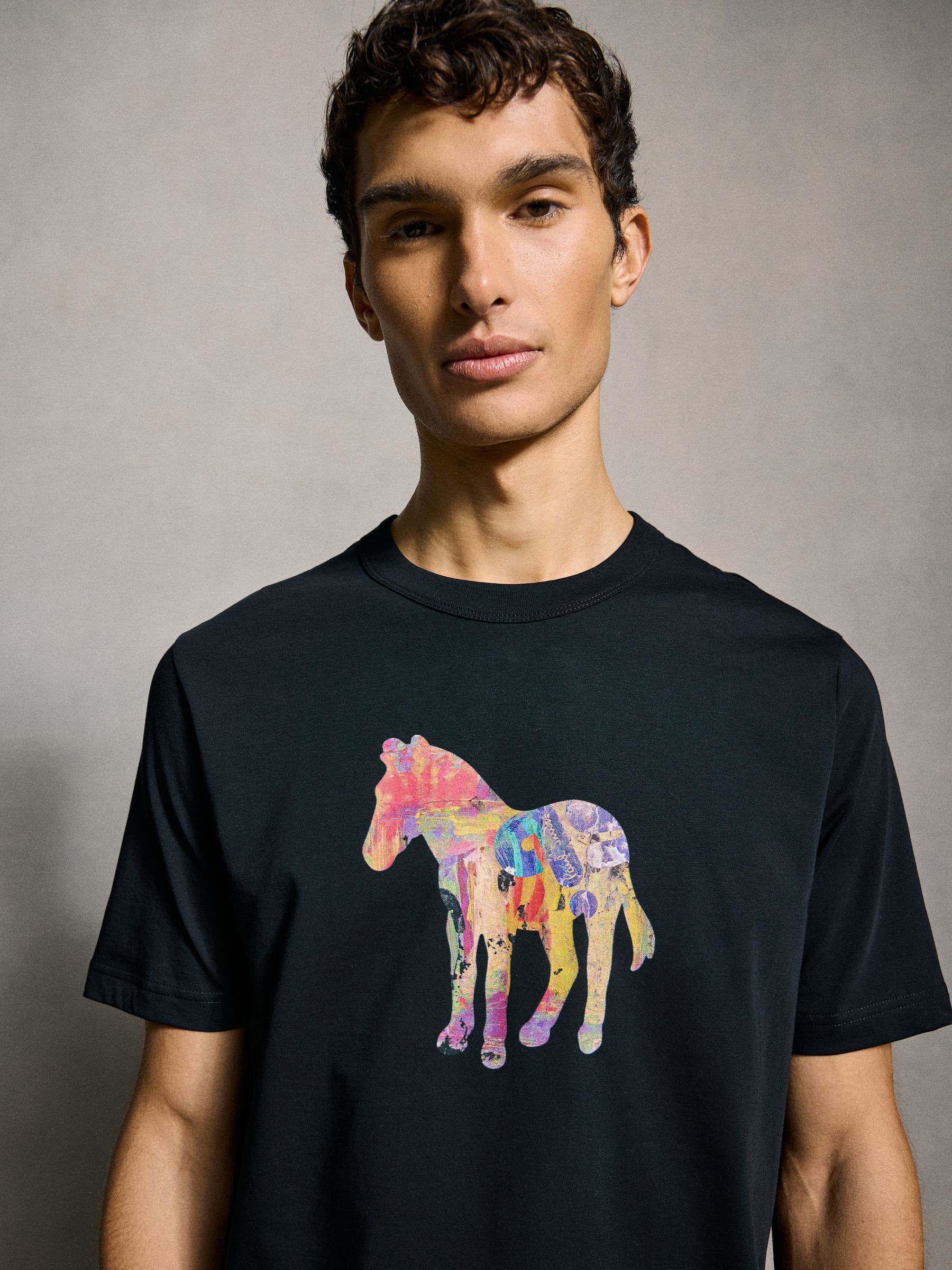 Buy PS Paul Smith Graphic Black T-Shirt from the Next UK online shop
