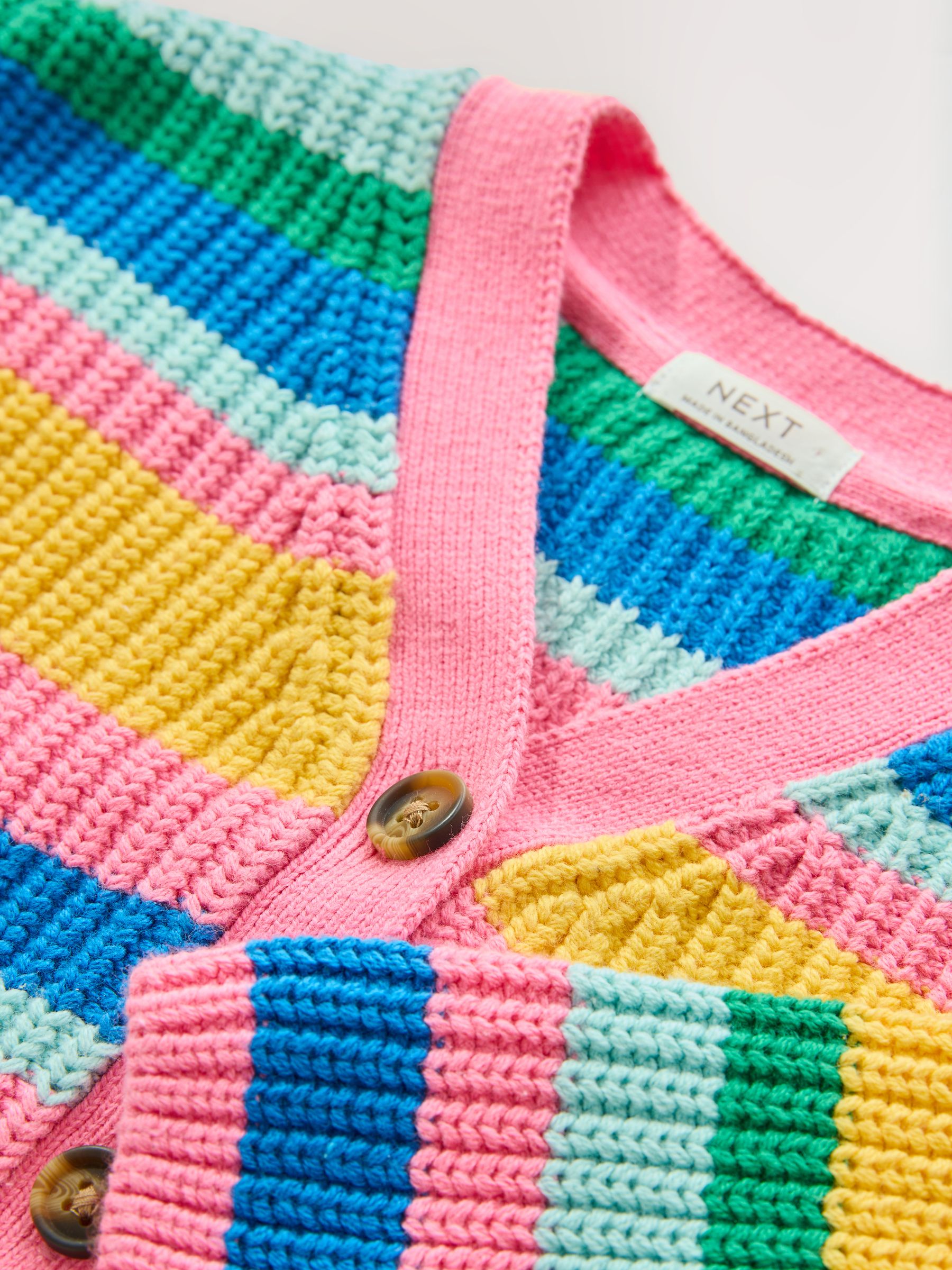 Buy Rainbow V-Neck Cardigan (3mths-7yrs) from the Next UK online shop