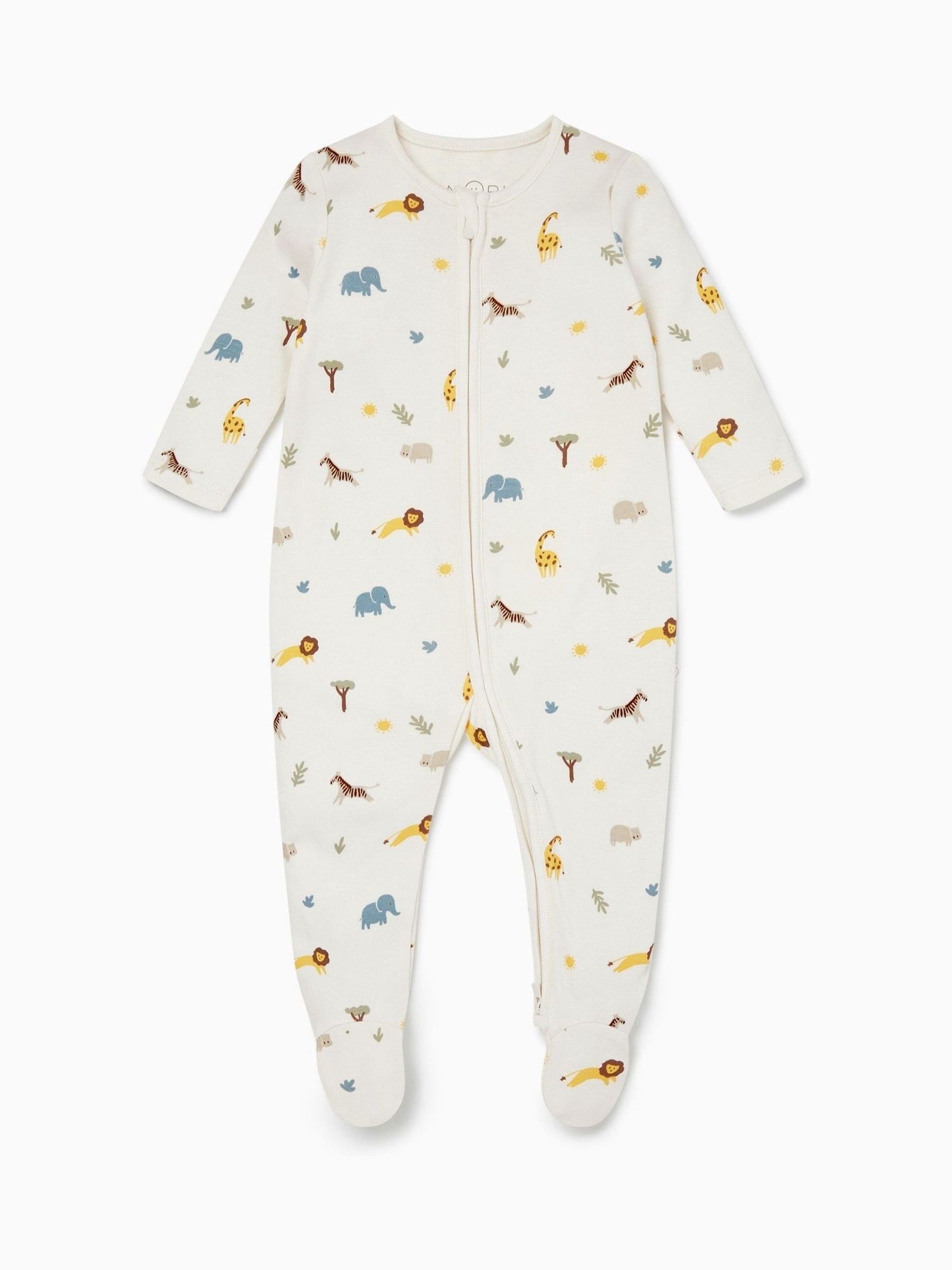 Buy MORI Cream Supersoft 2 Way Zip Up Sleepsuit from the Next UK online ...