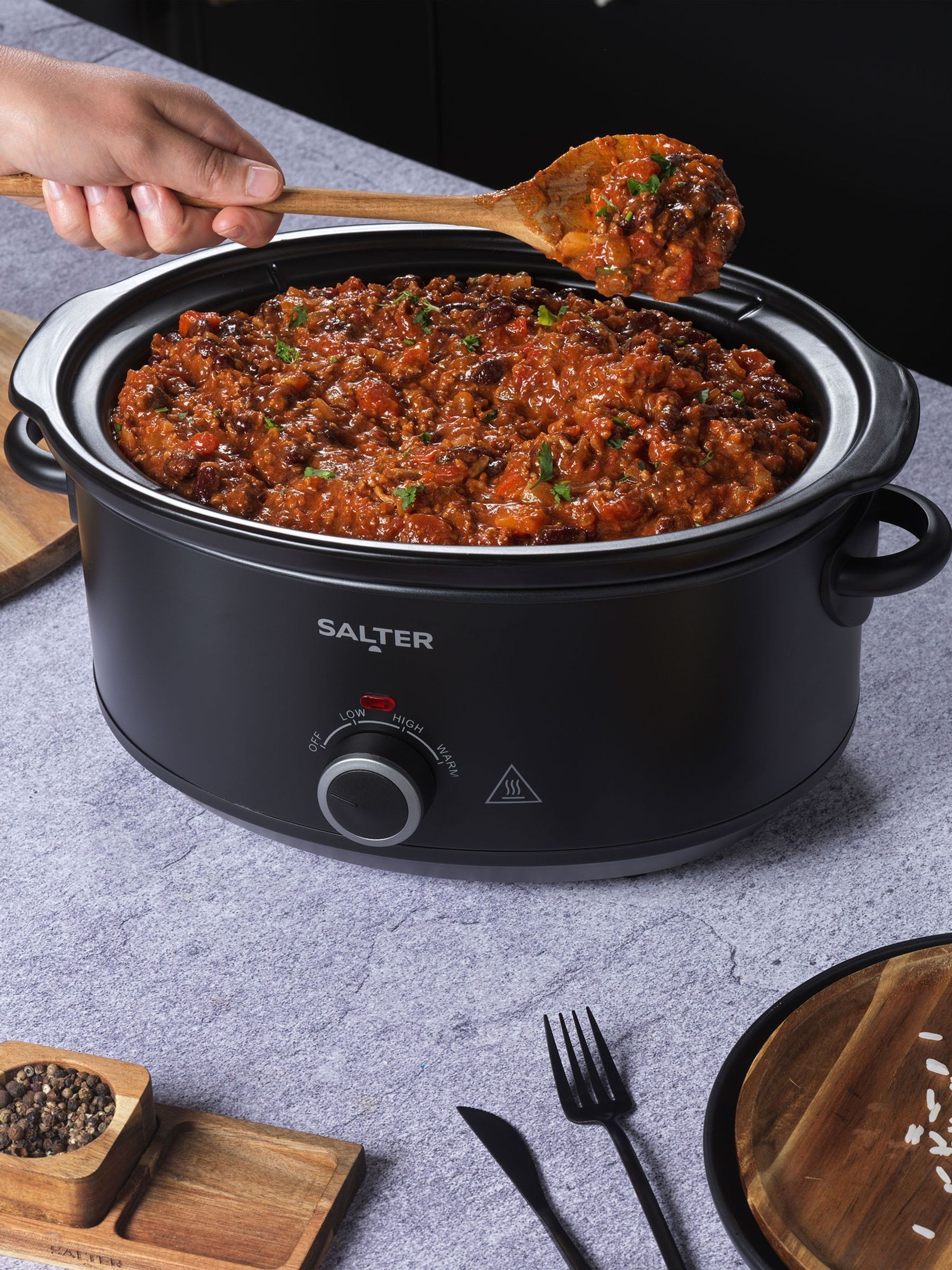 Buy Salter Black Kuro 6.5L Slow Cooker from the Next UK online shop