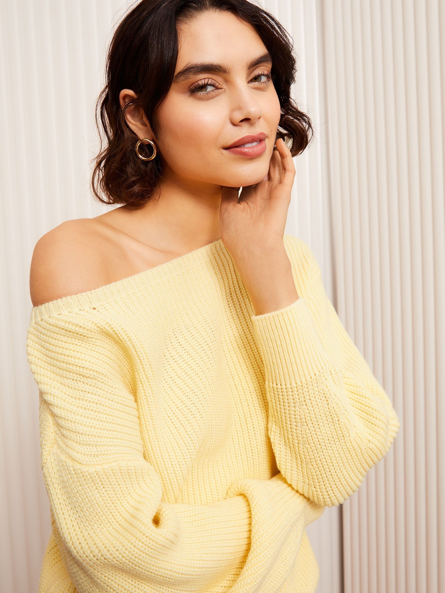 Buy Friends Like These Yellow Off The Shoulder Jumper from the Next UK ...