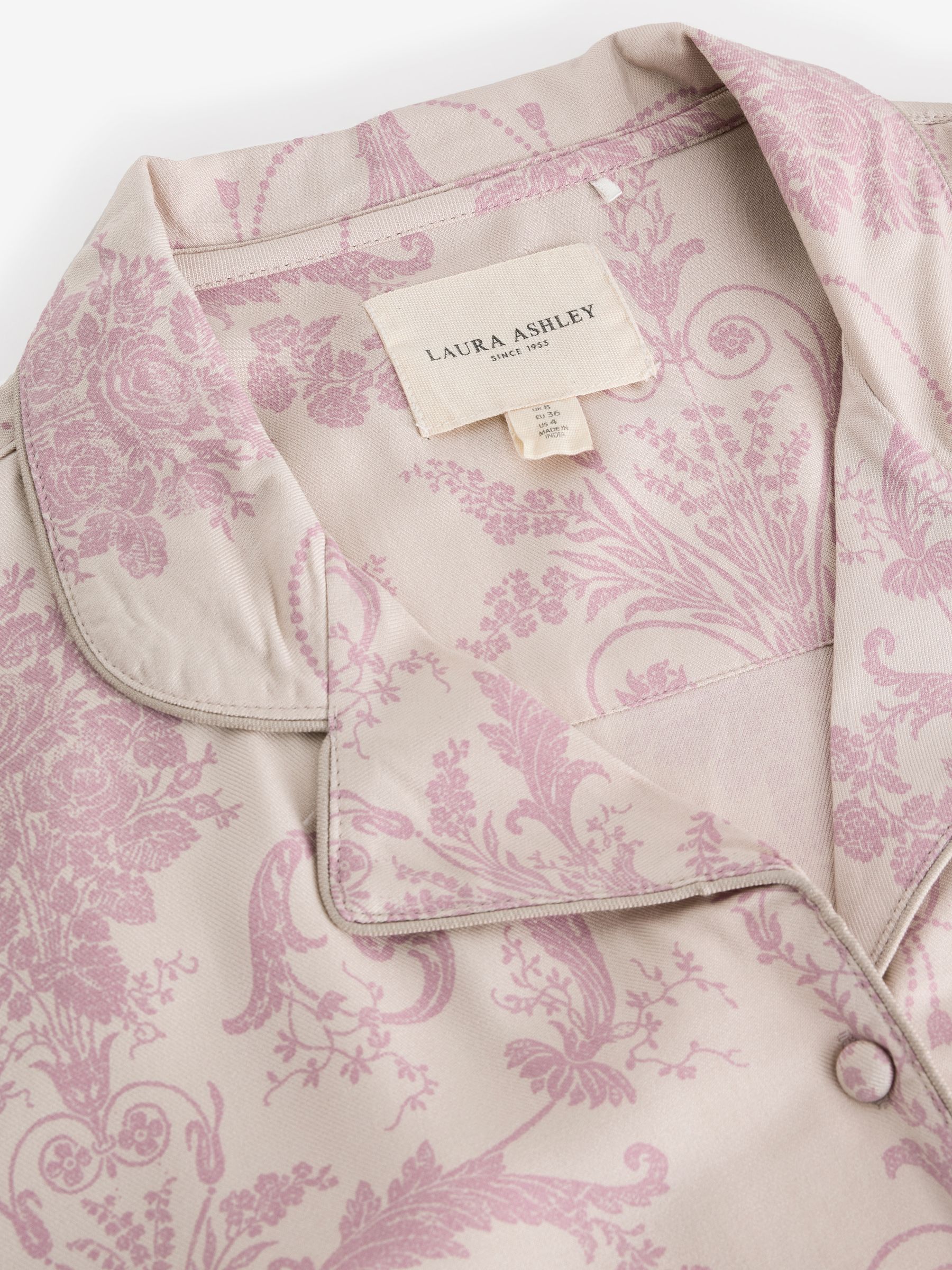 Buy Laura Ashley Mauve Josette Button Through Pyjamas from the Next UK ...