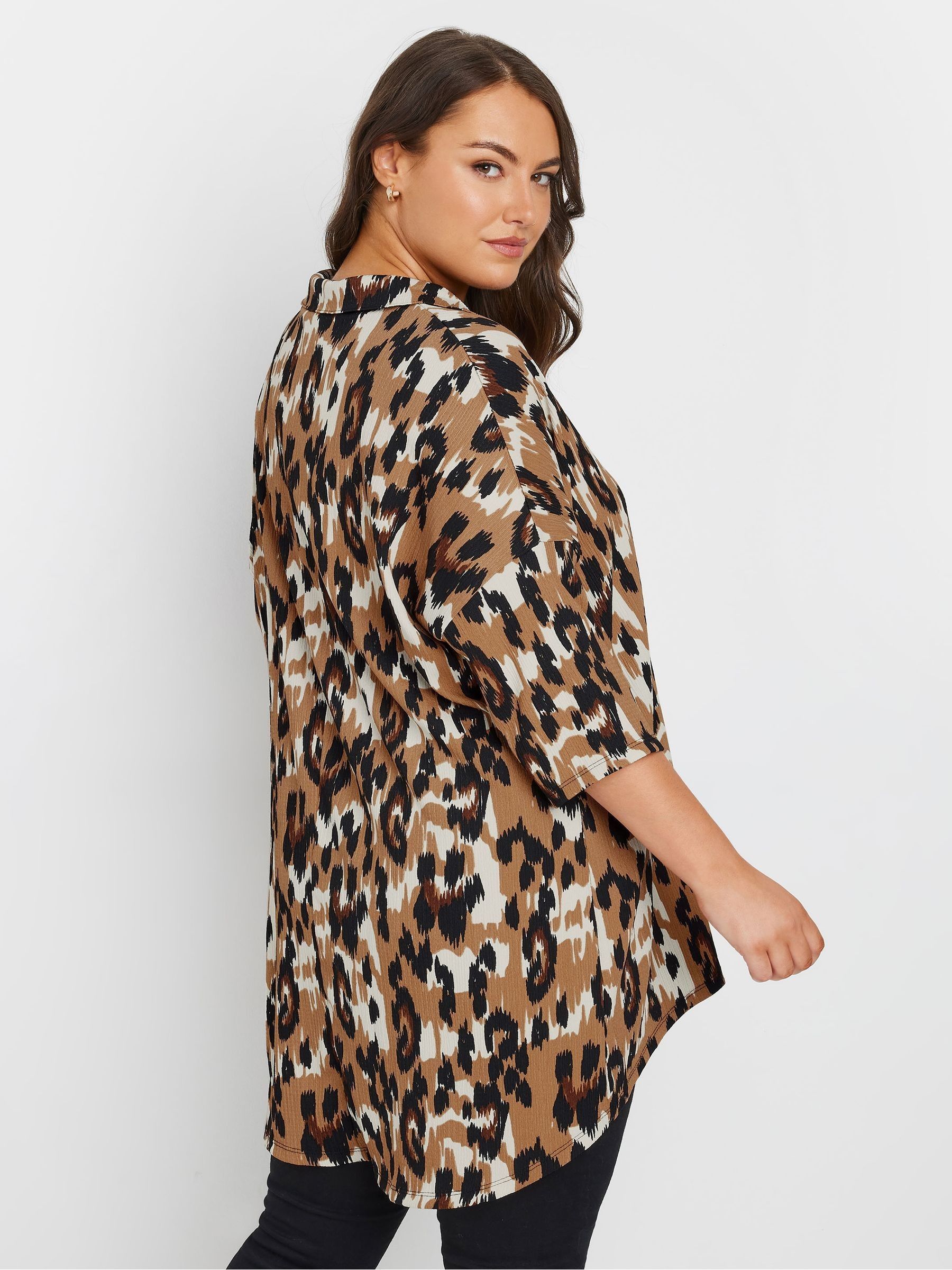 Buy Yours Curve Natural Abstract Structured Jersey Tunics from the Next ...