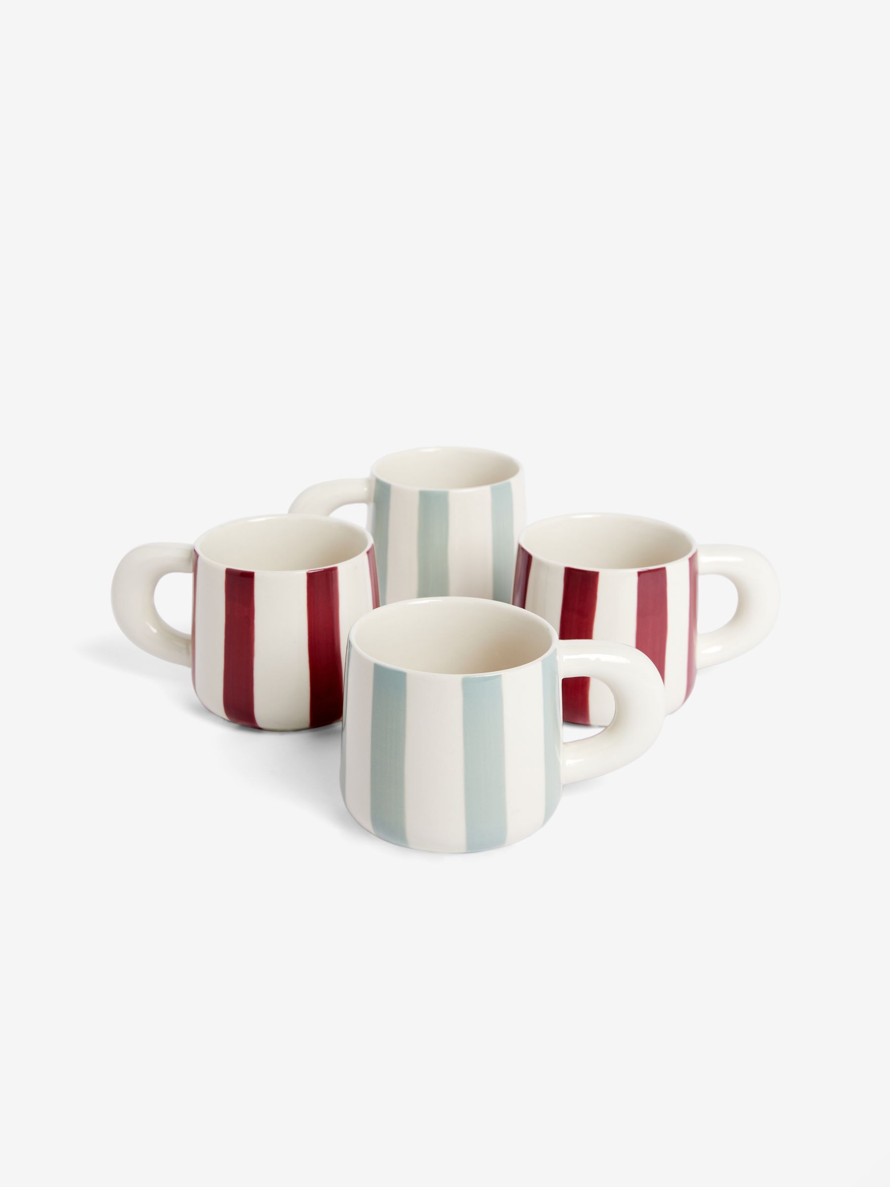 Buy MADE.COM Set of 4 Multi Sable Stripe Mugs from the Next UK online shop