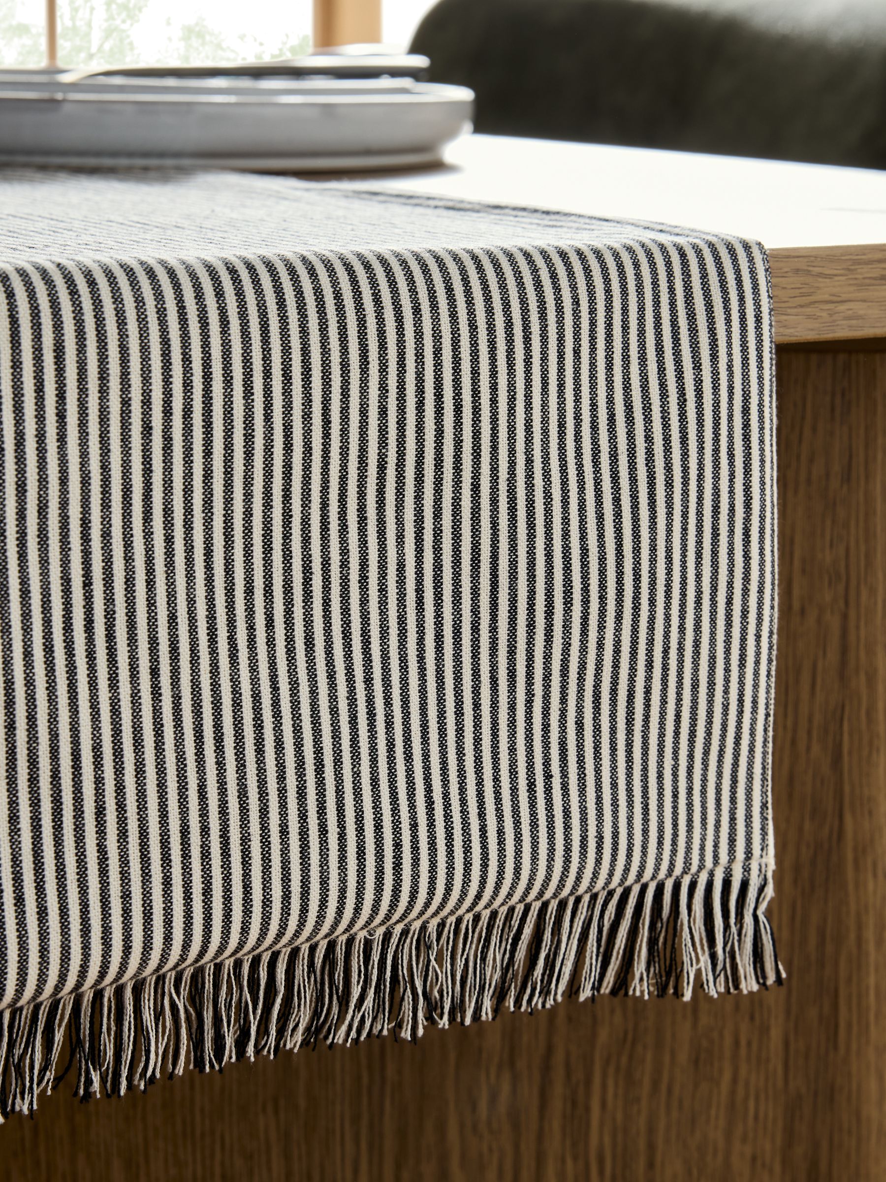 Buy Black/White Bronx Kitchen Table Runner from the Next UK online shop