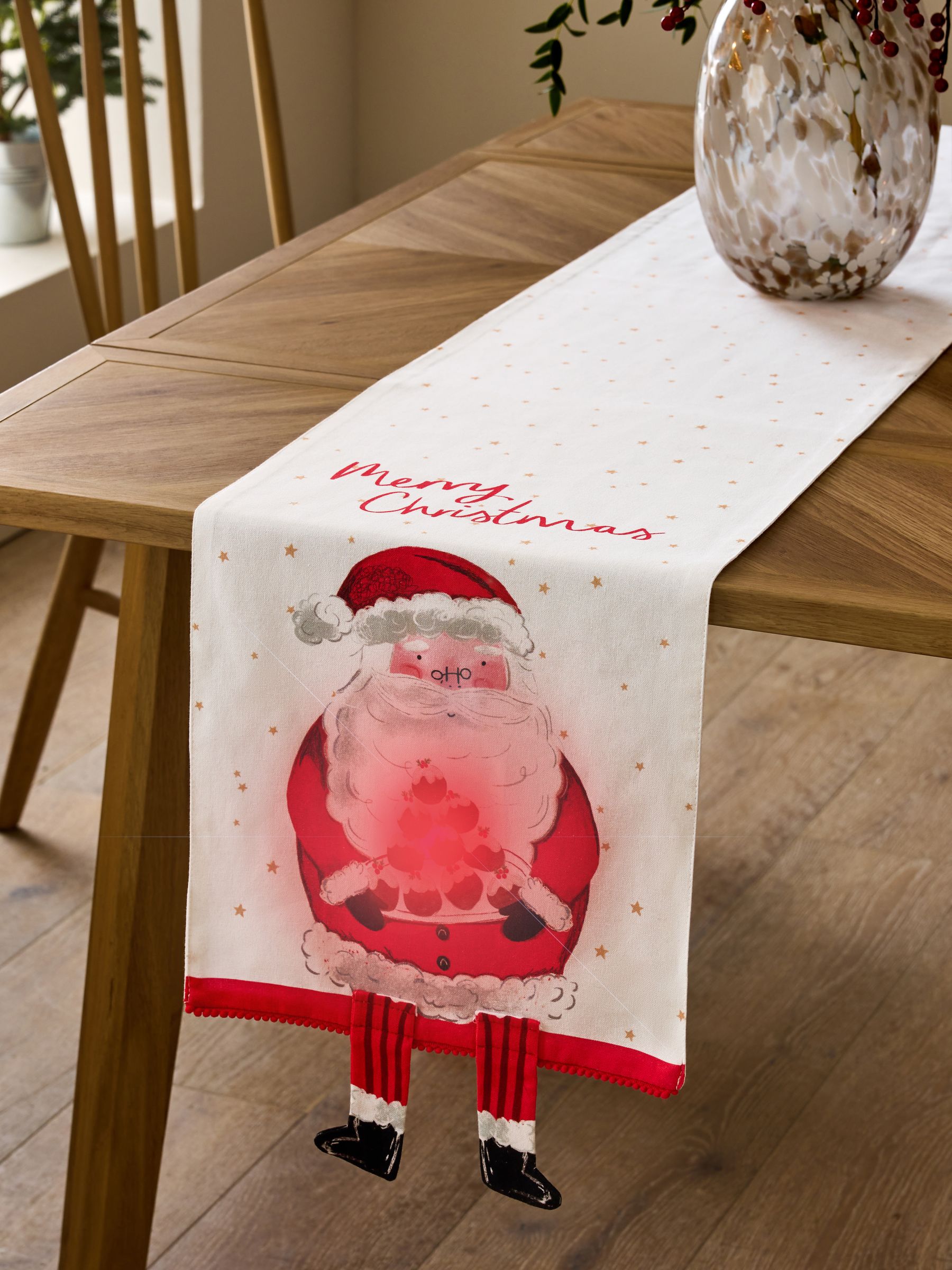 Buy Red Santa Musical Light Up Table Runner from the Next UK online shop