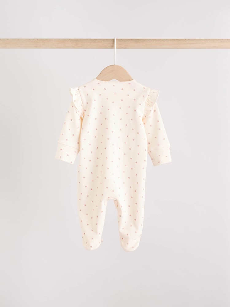 Buy Pink Two Way Zip Sleepsuits 3 Pack (0-2yrs) from Next India
