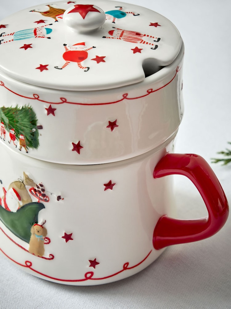 Buy Red Santa Stacking Gravy Boat and Condiment Pot from Next Australia