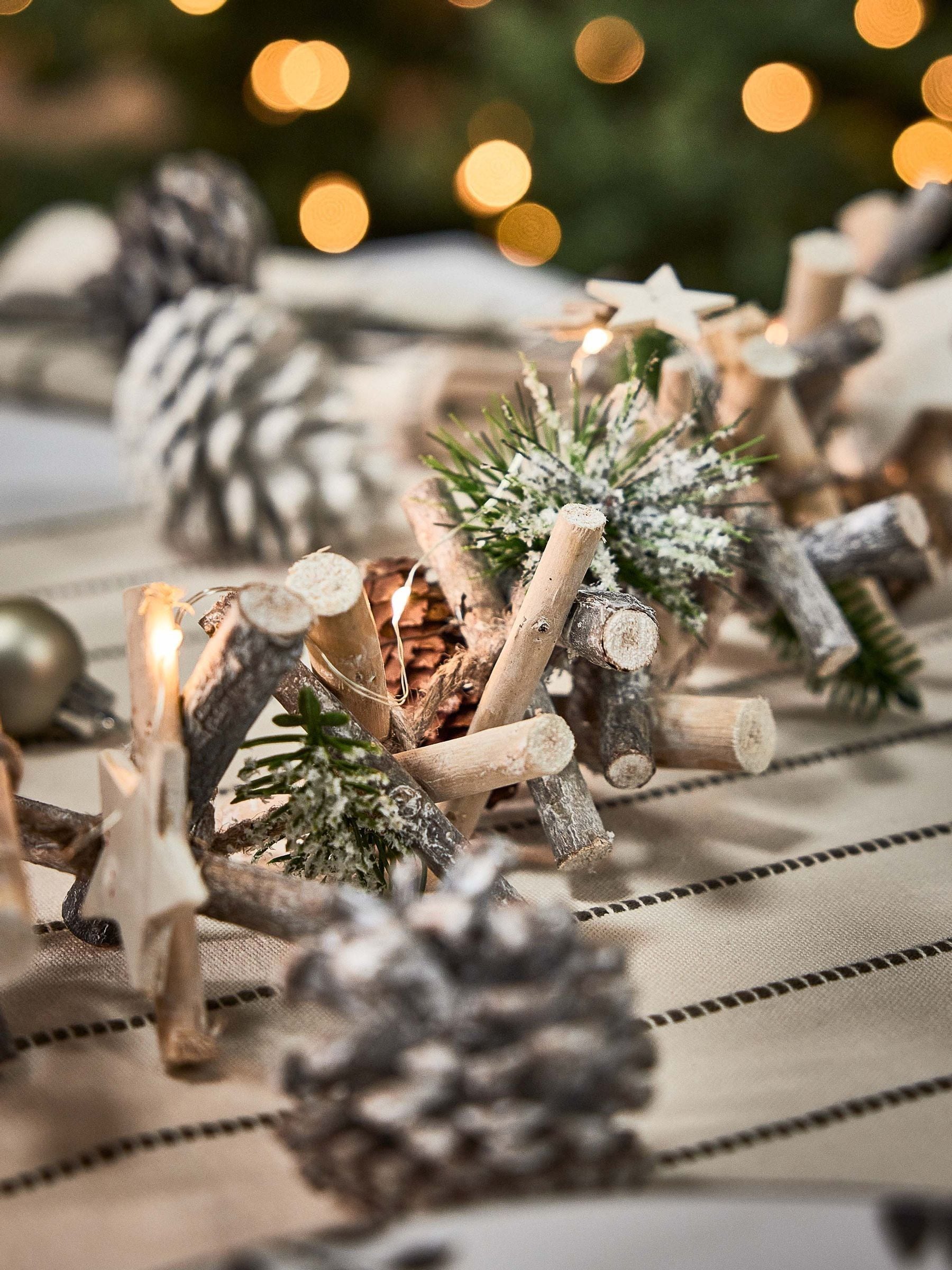 Buy Dibor Natural Nordic Pine Light Up Christmas Garland from the Next UK online shop