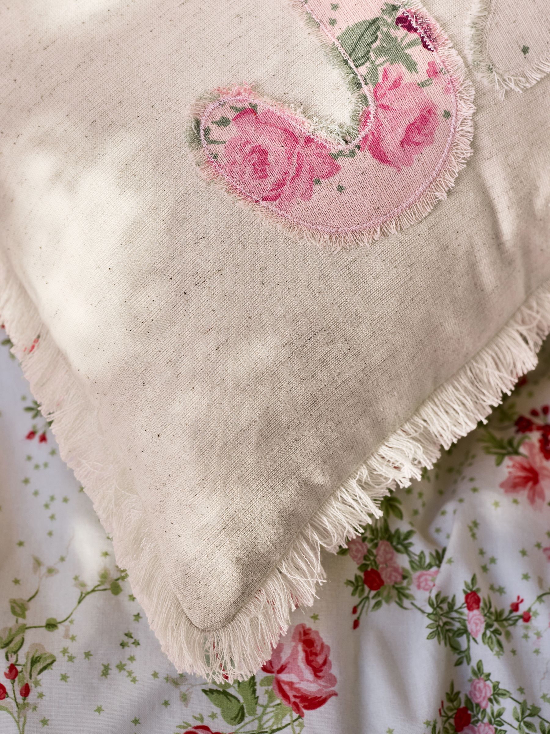 Buy Shabby Chic by Rachel Ashwell® Pink Joy Floral Slogan Cushion from ...