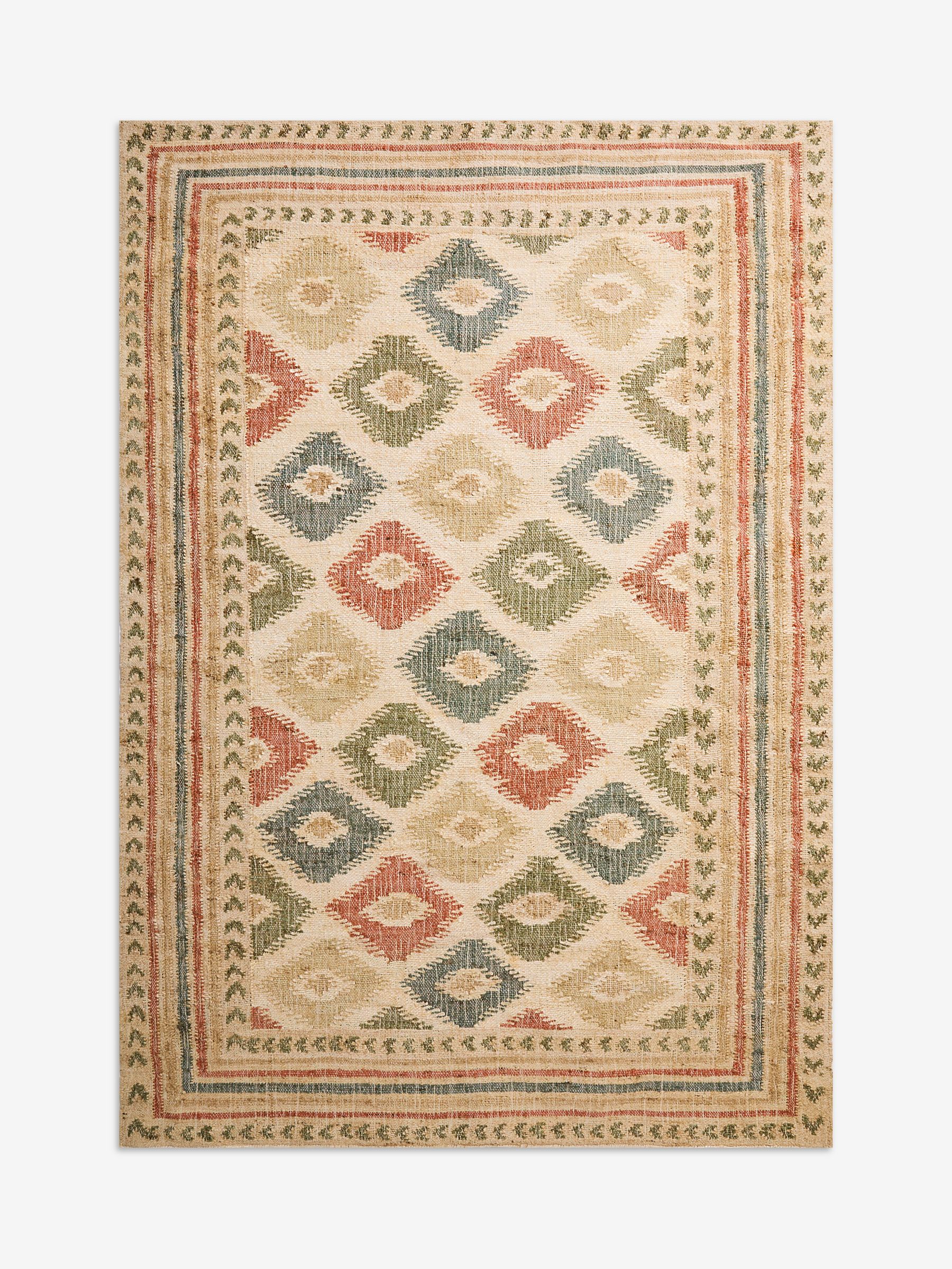 Buy Nina Campbell Multi Diamond Woven Jute Rug from the Next UK online shop