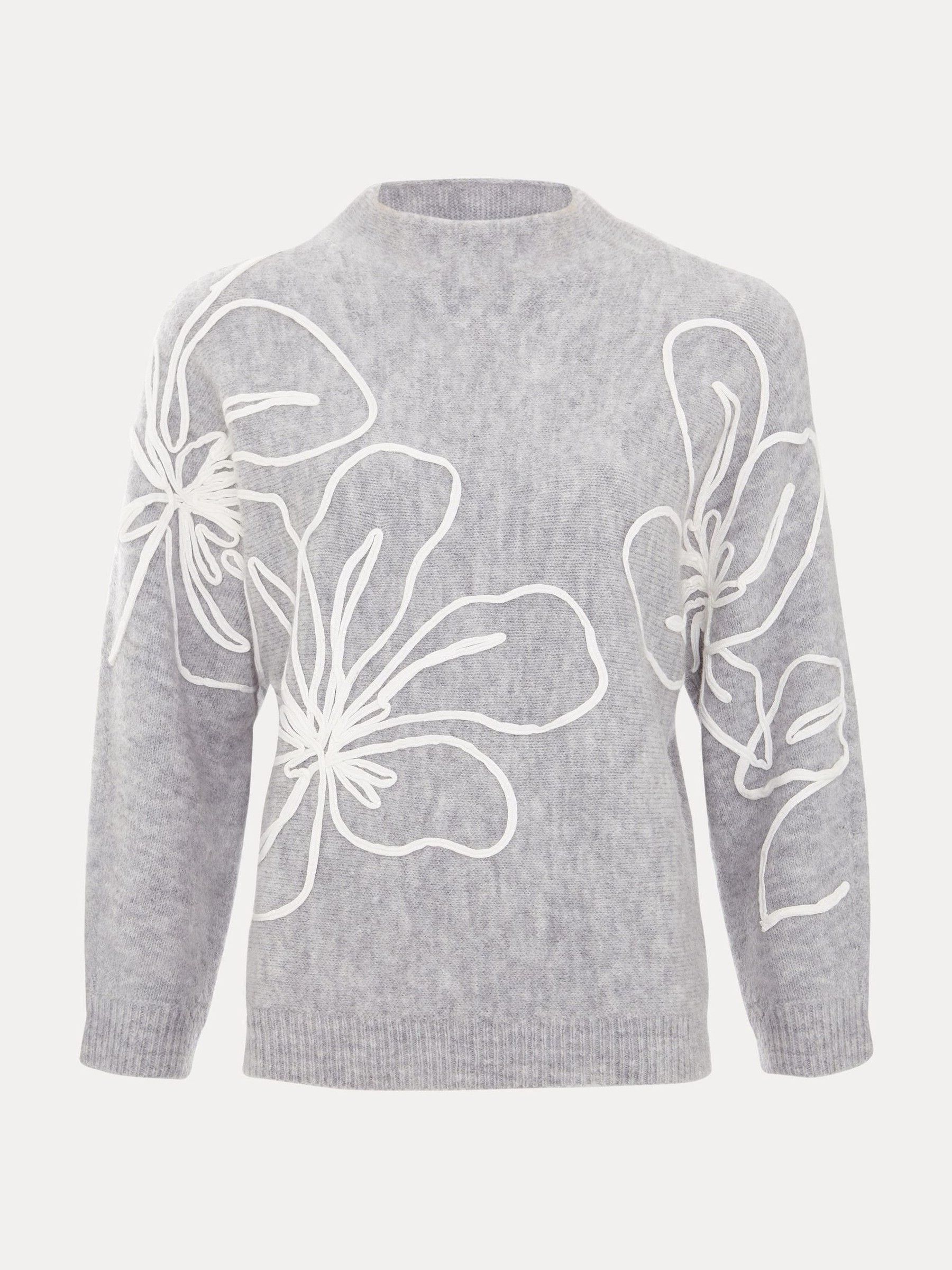 Buy Phase Eight Grey Amber Applique Knit Jumper from the Next UK online ...