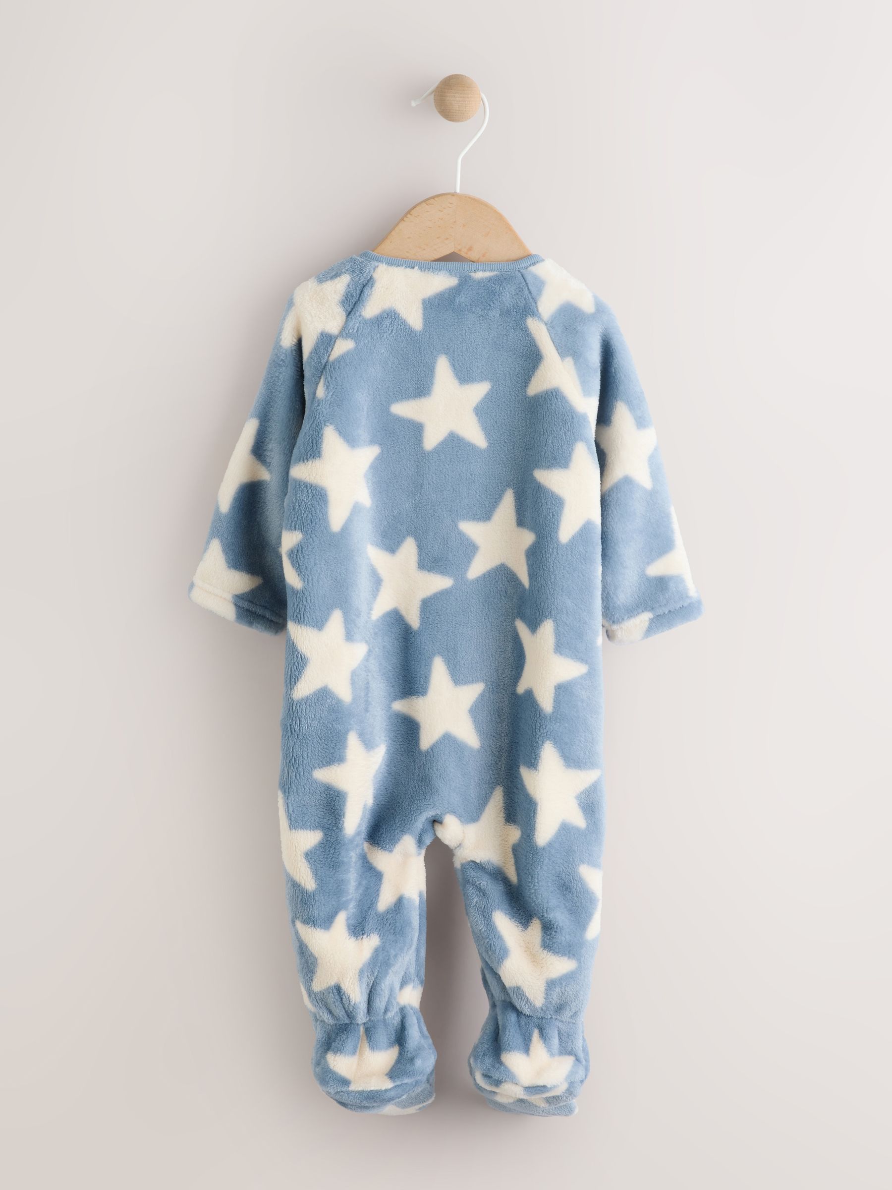 Buy Blue Star Fleece Baby Sleepsuit from the Next UK online shop