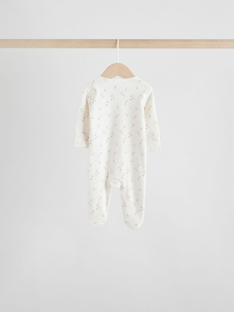 Buy Neutral 7 Pack Two Way Zip Baby Sleepsuits (0-2yrs) from Next Australia