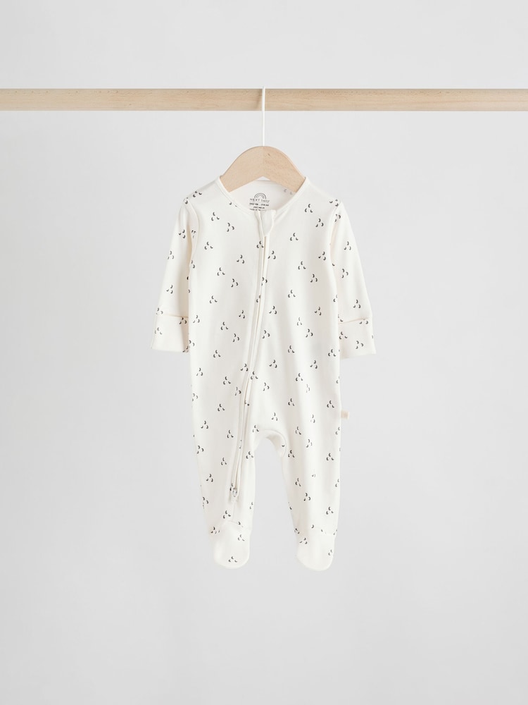 Buy Neutral 7 Pack Two Way Zip Baby Sleepsuits (0-2yrs) from Next Iceland