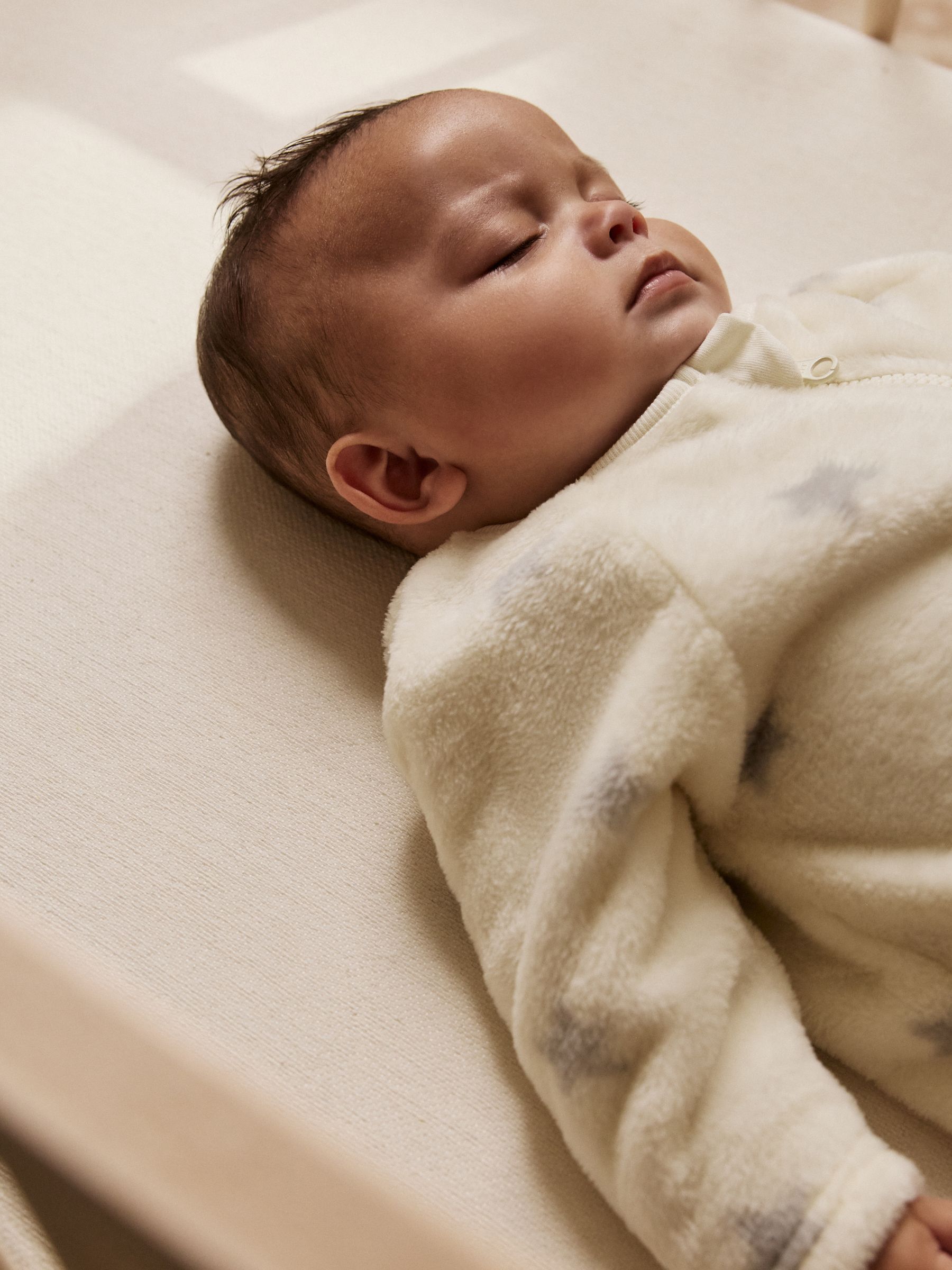 Buy Grey Star Fleece Baby Sleepsuit from the Next UK online shop