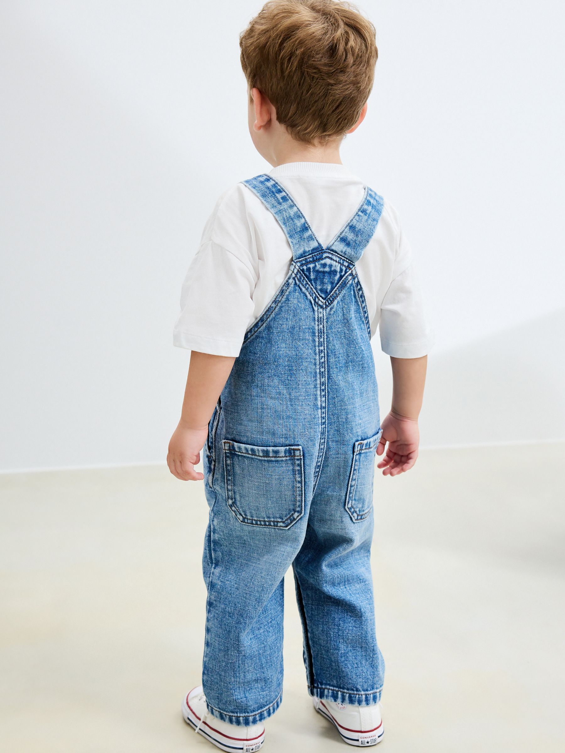 Buy Mid Blue Dungarees (3mths-7yrs) from the Next UK online shop