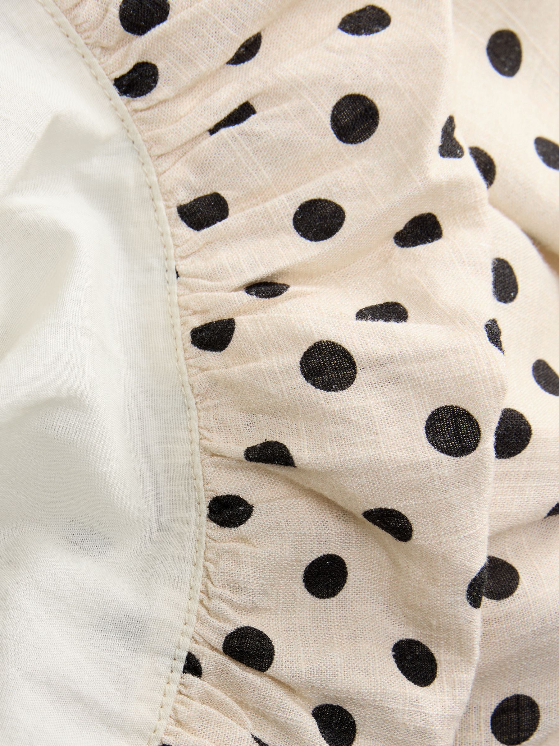 Buy Ecru/Cream Spot Puff Hem Halter Neck Midi Dress from the Next UK ...