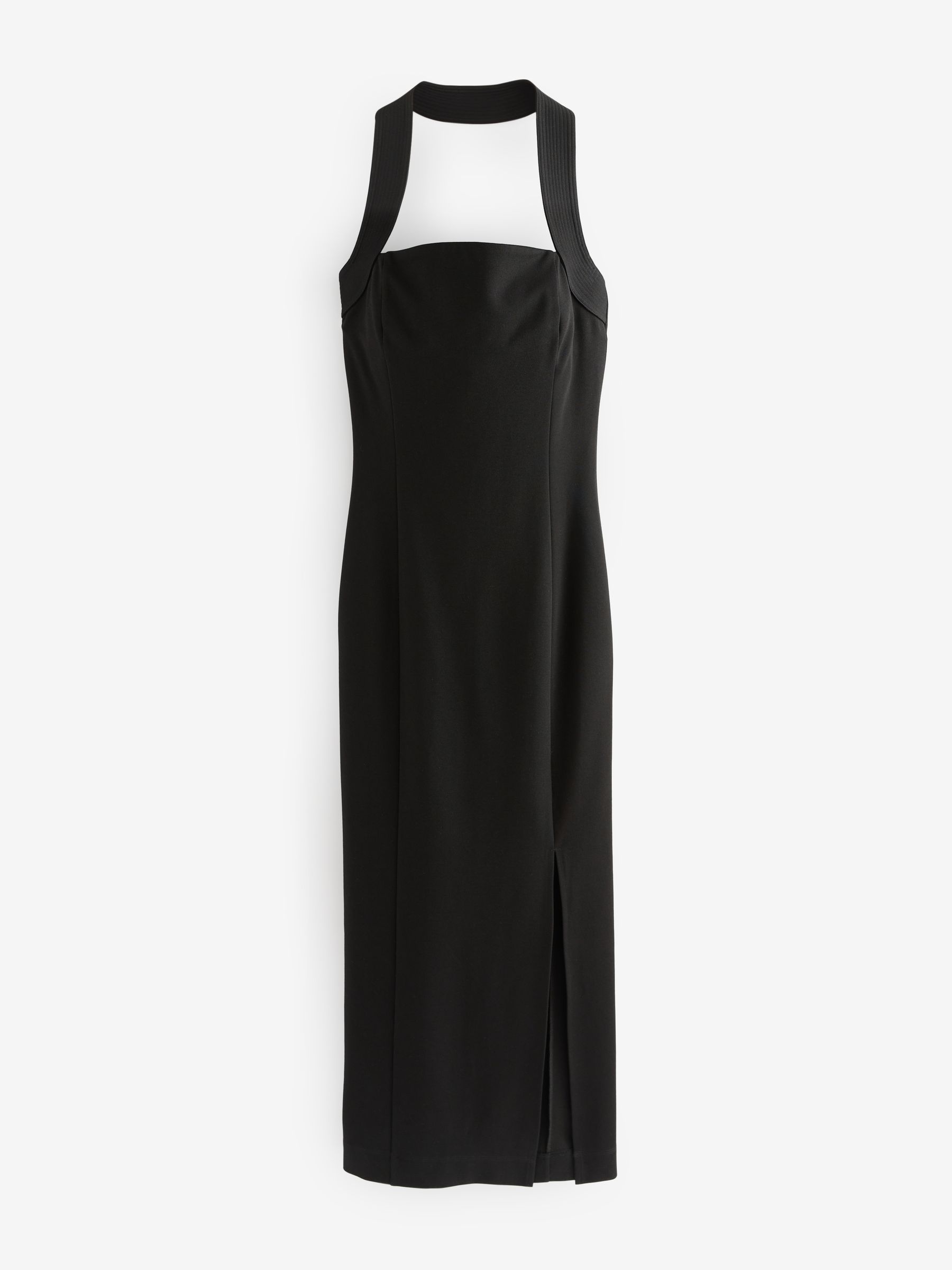 Buy Black Halter Neck Column Maxi Dress from the Next UK online shop