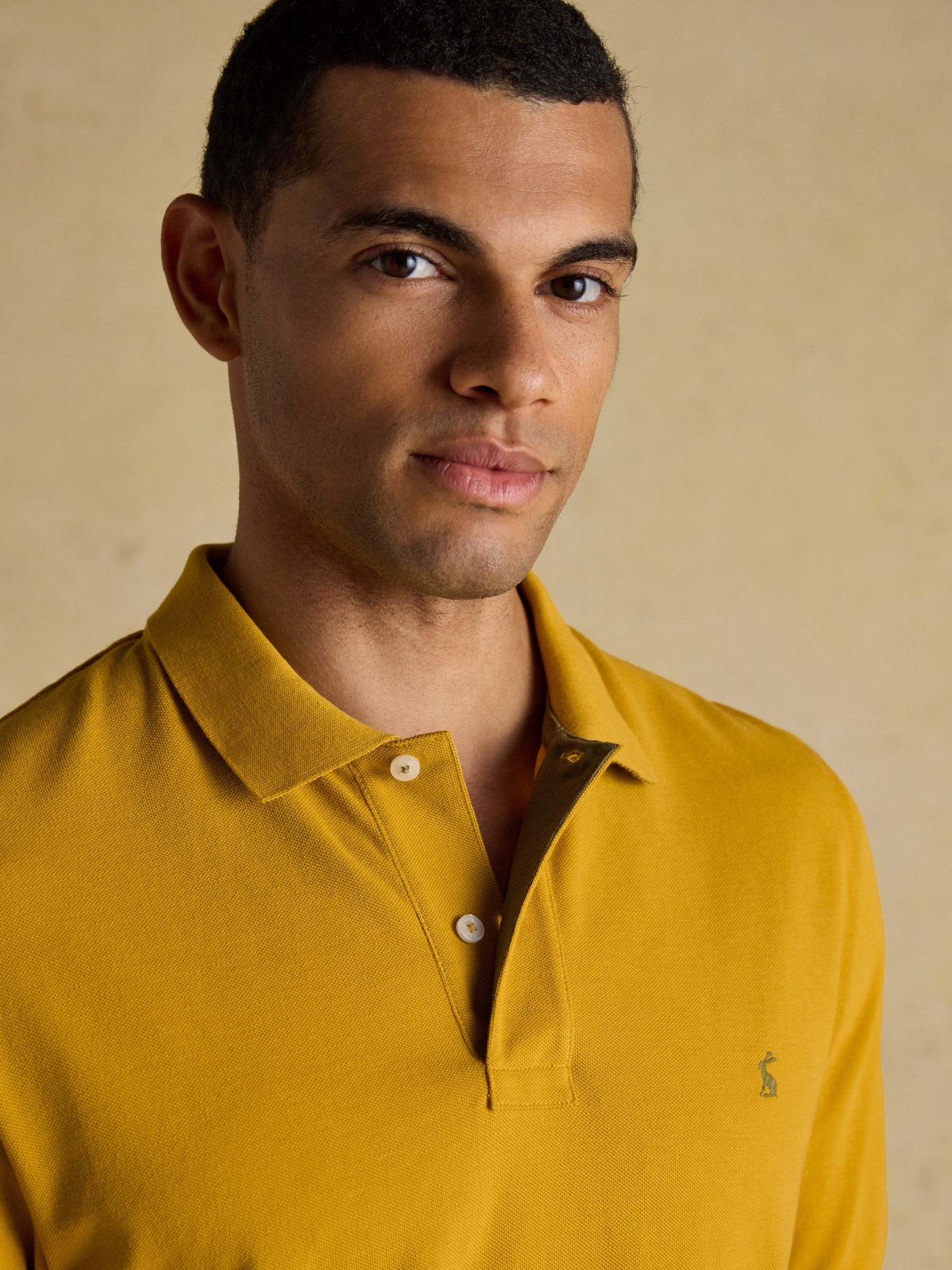 Buy Joules Woody Mustard Yellow Cotton Pique Polo Shirt from Next India
