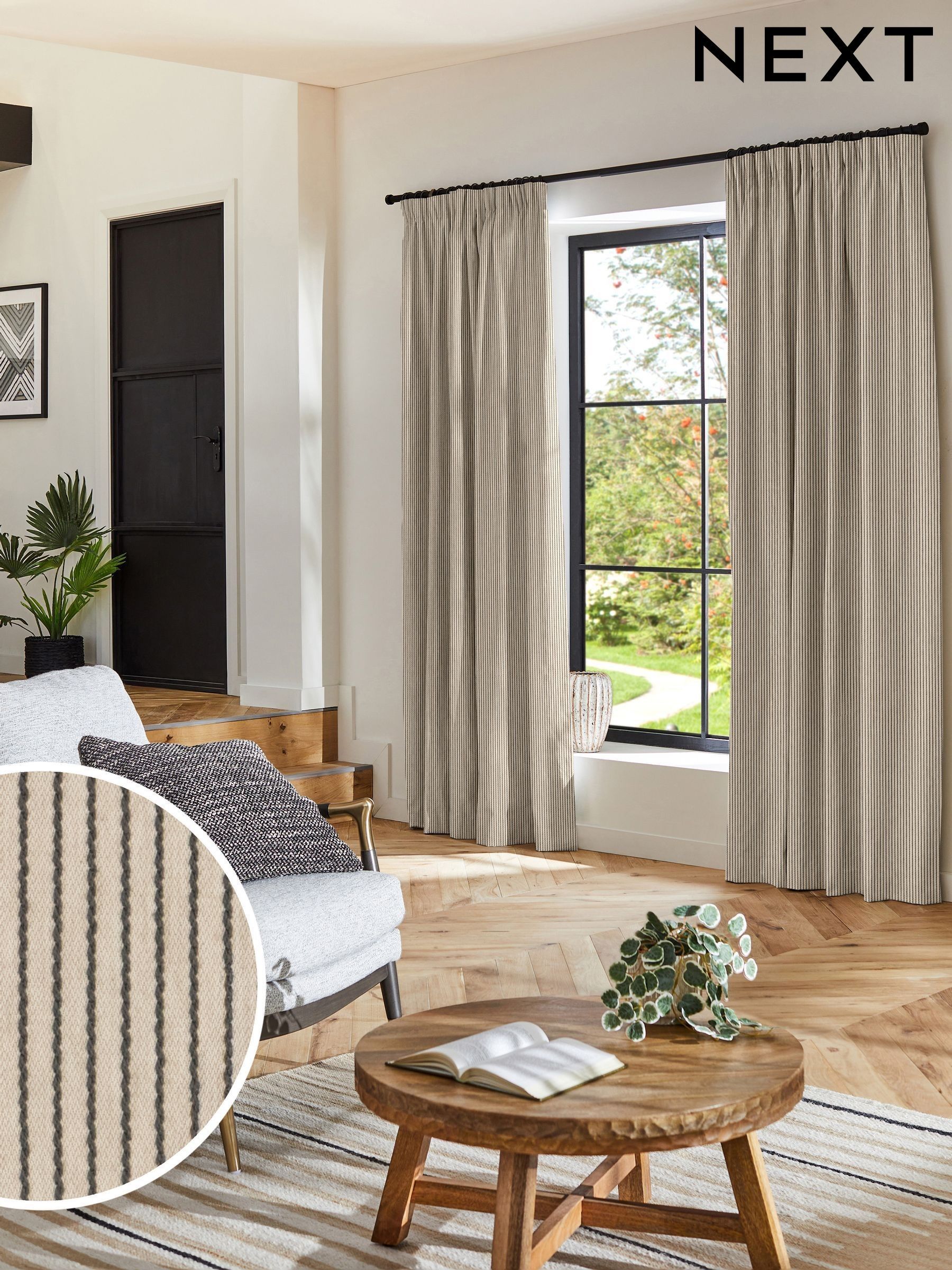 Buy Charcoal Grey Coil Made to Measure Curtains from the Next UK online ...