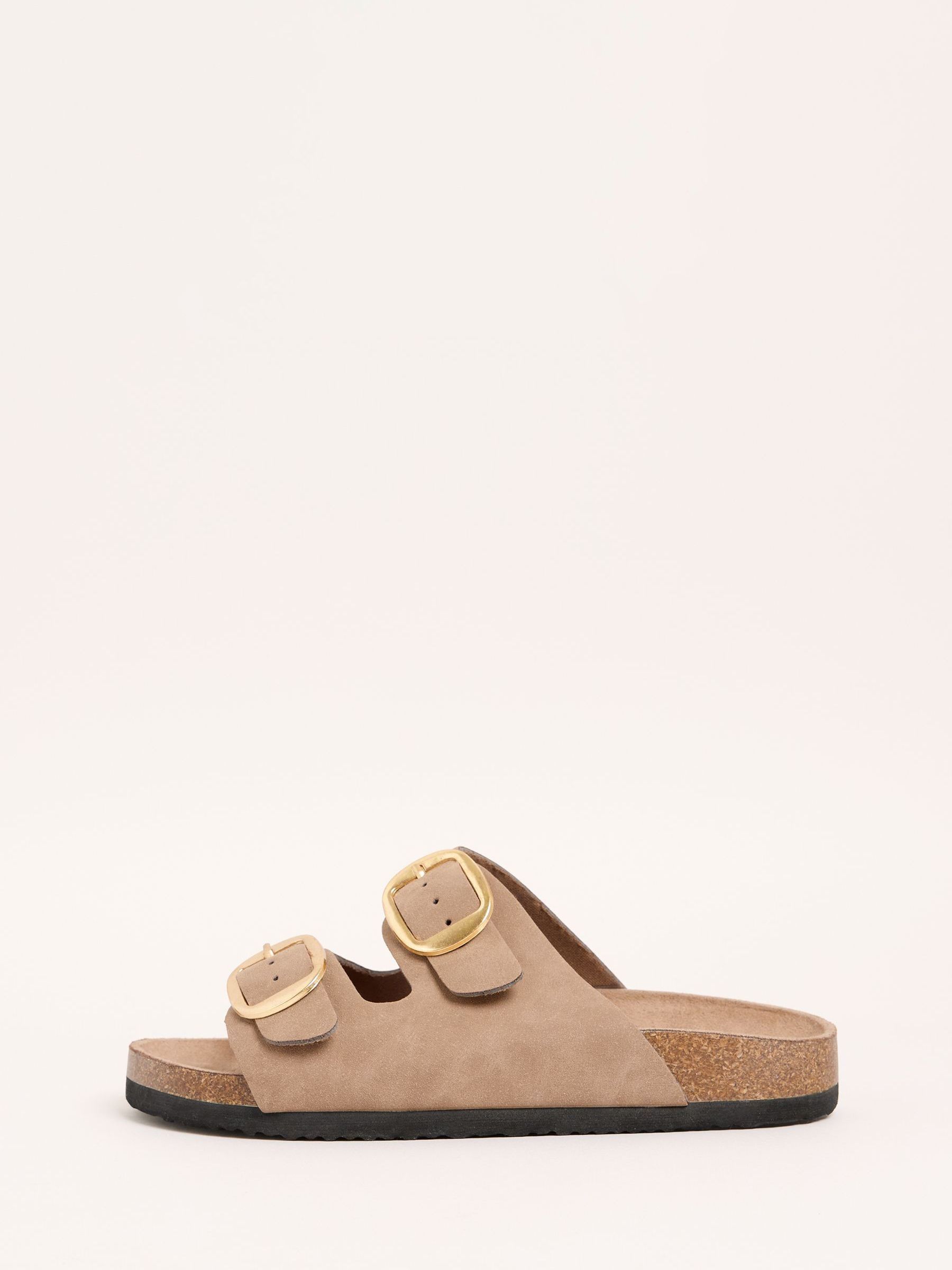 Buy Friends Like These Neutral Wide Fit Double Strap Buckle Footbed ...