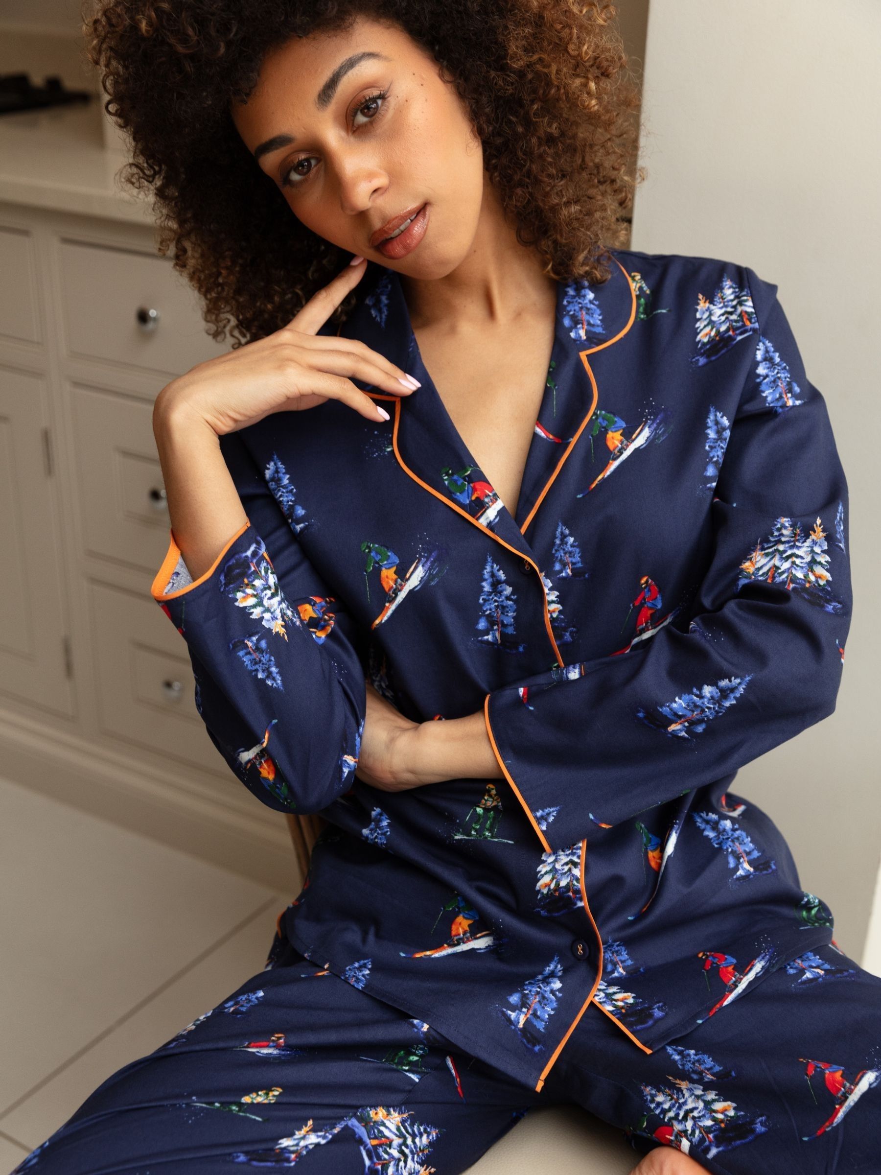 Buy Cyberjammies Blue Alpes Ski Print Pyjama Set from the Next UK ...