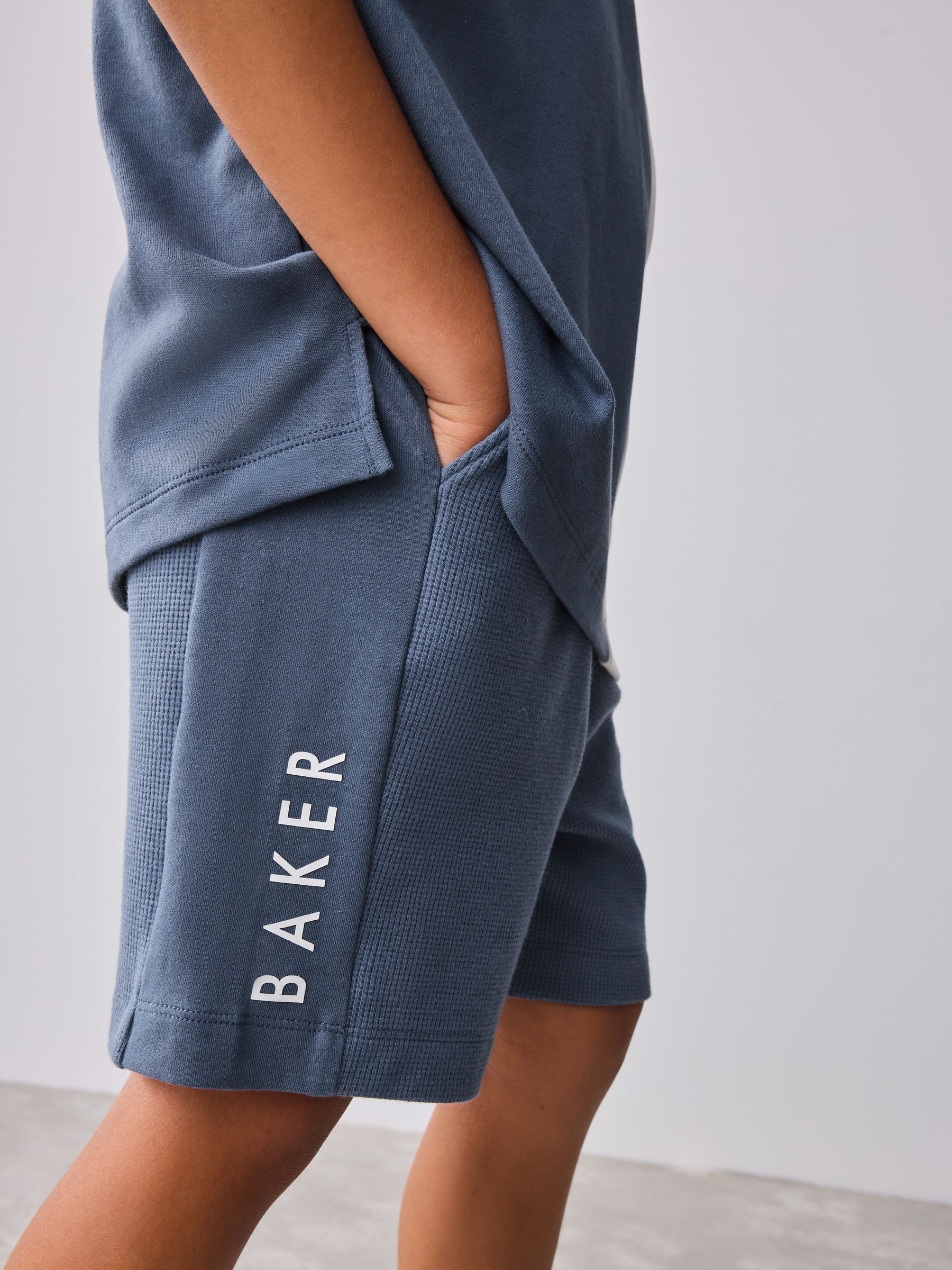 Buy Baker by Ted Baker Colourblock Varsity T-Shirt and Shorts Set from ...