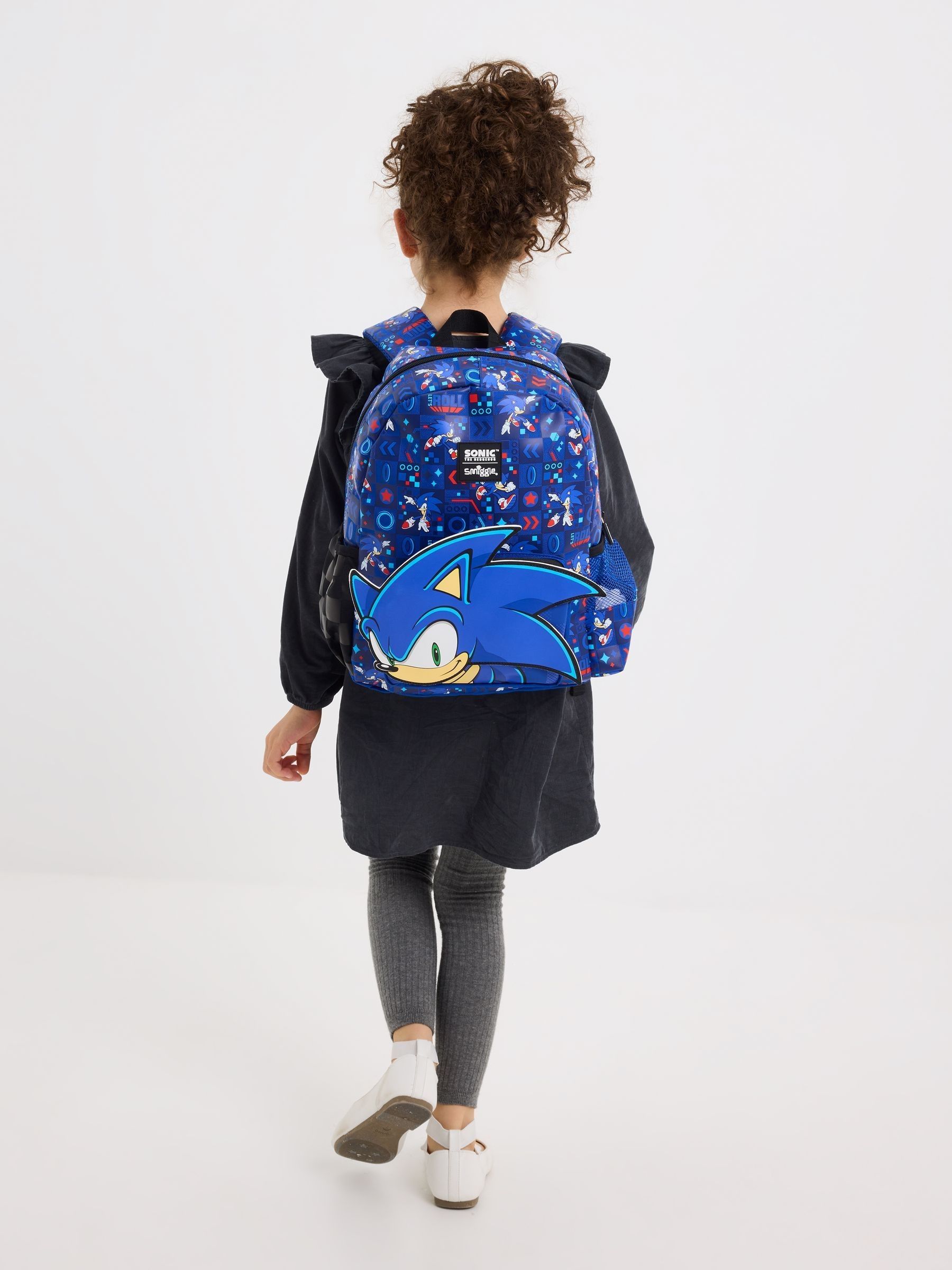 Buy Smiggle Blue Junior Sonic The Hedgehog Hoodie Backpack from the ...