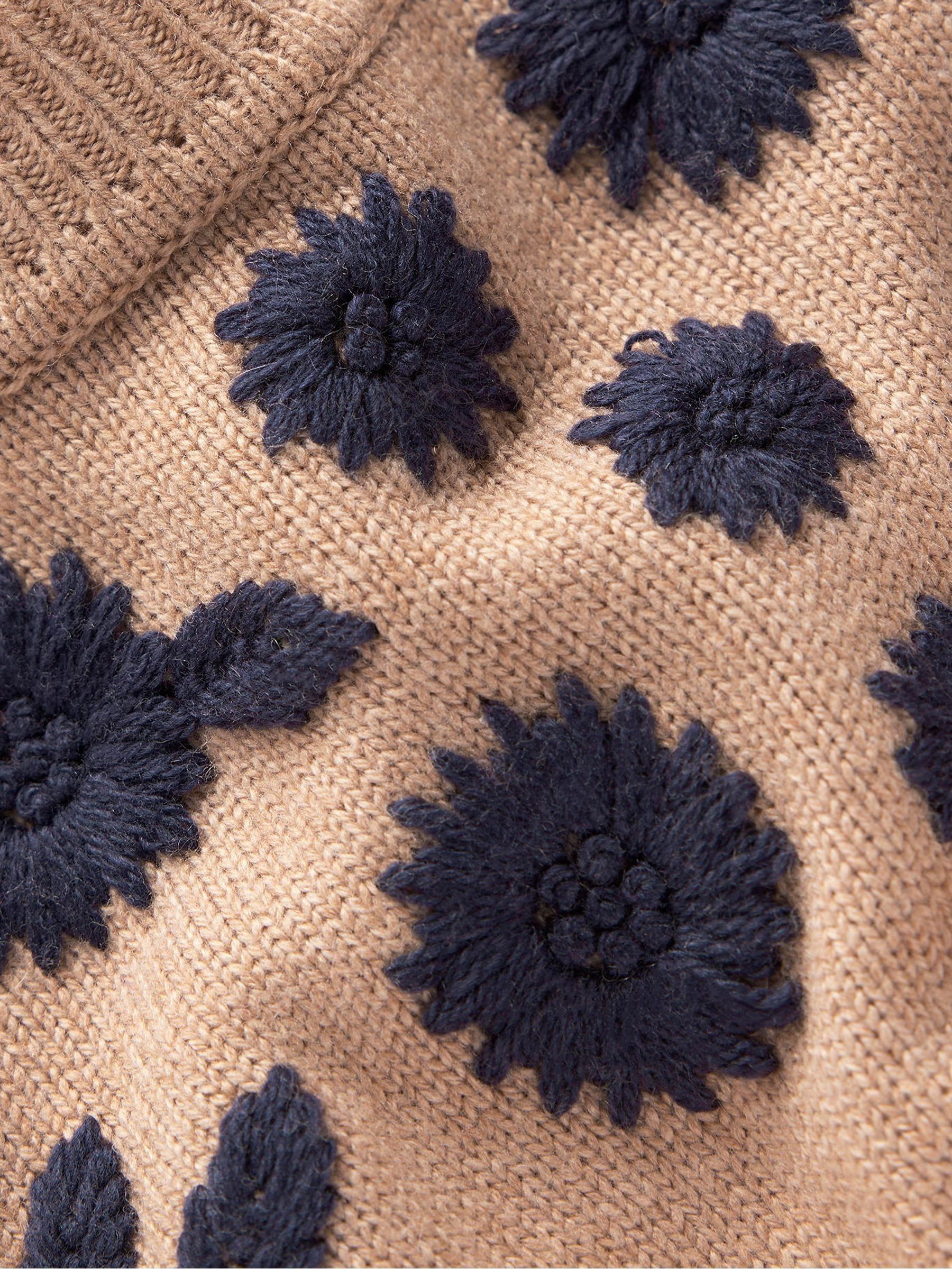 Buy Boden Brown Embroidered Floral Print Jumper from Next Ireland