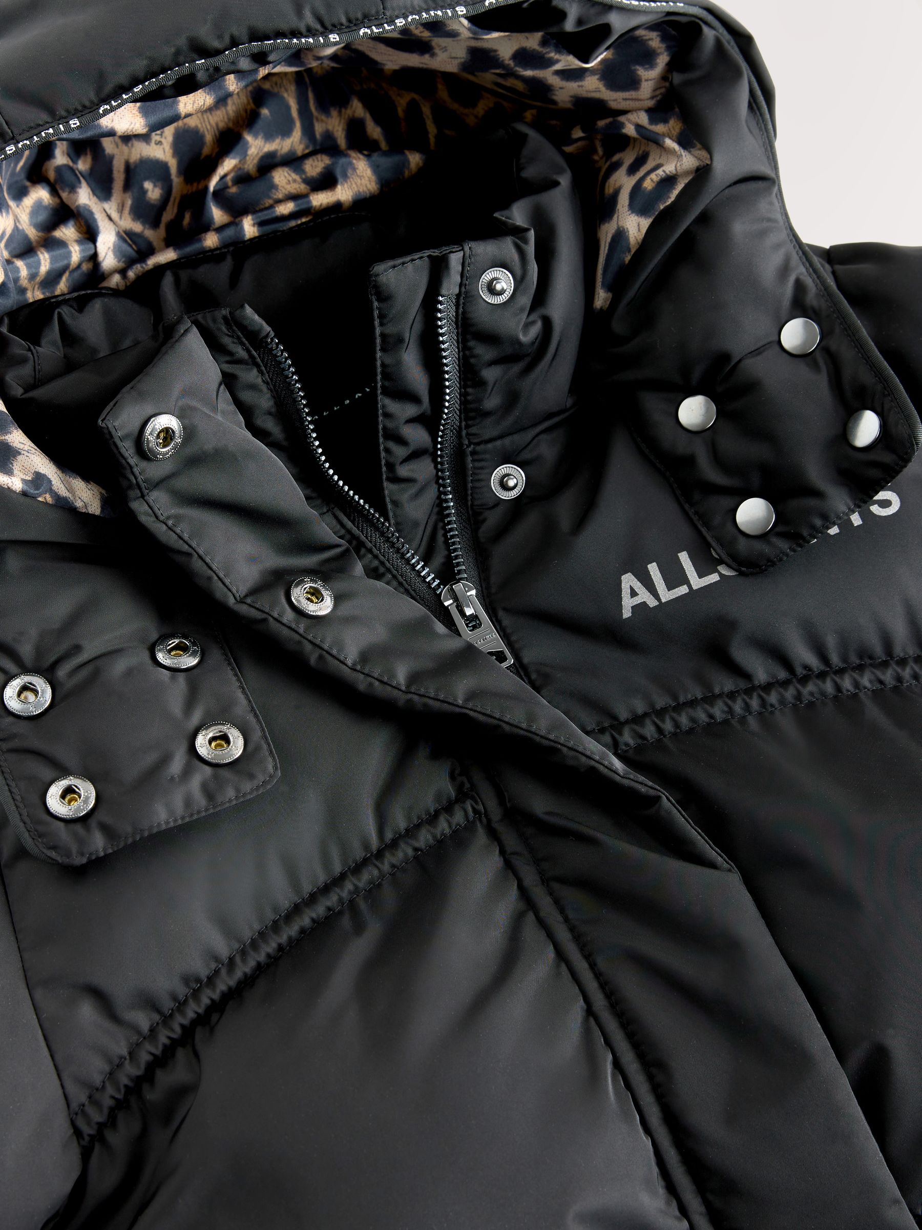 Buy smALLSAINTS Black Ruched Longline Padded Coat from the Next UK ...