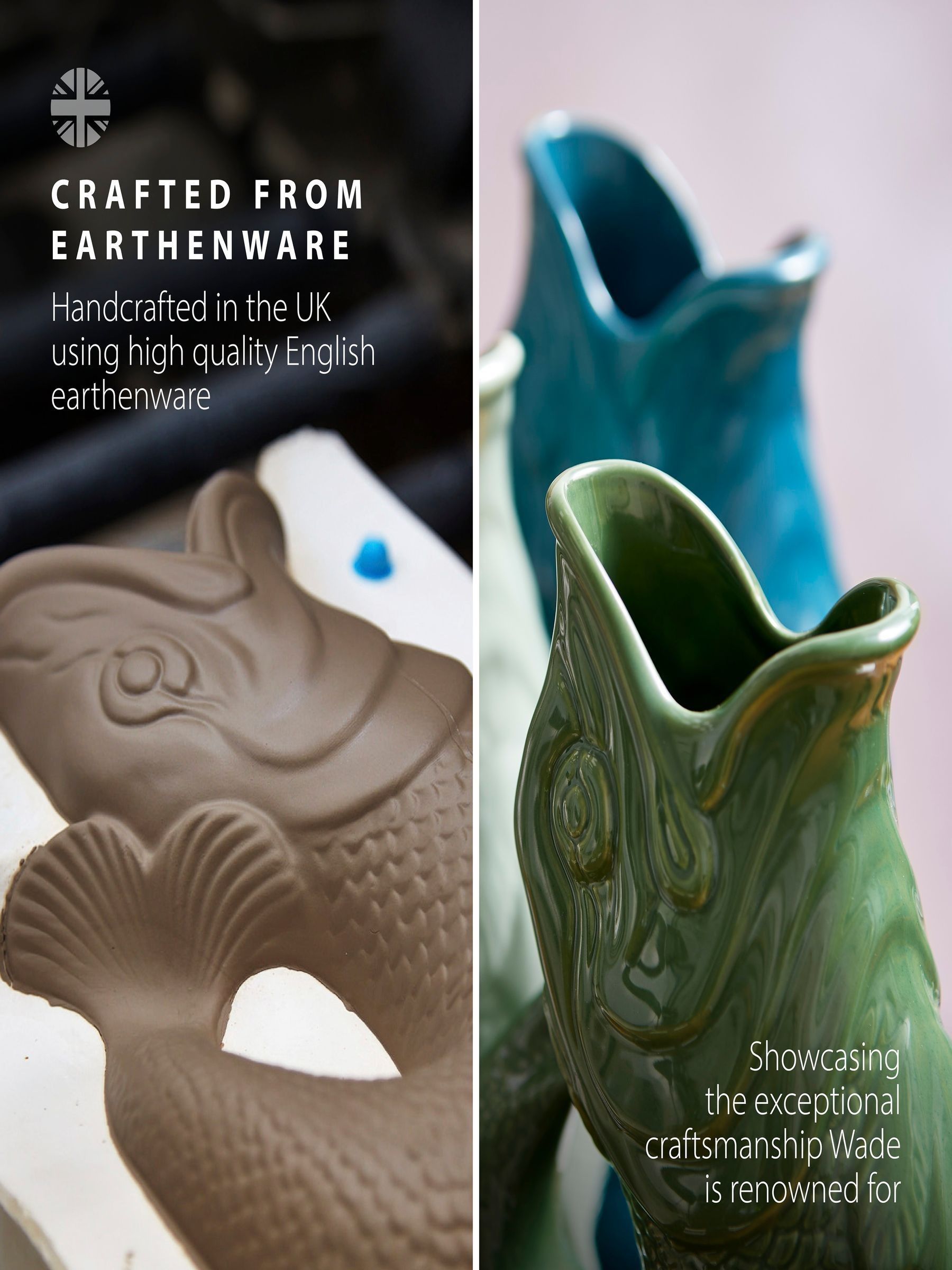 Buy Wade Green Large Original Gurgle Fish Vase Jug from the Next UK ...
