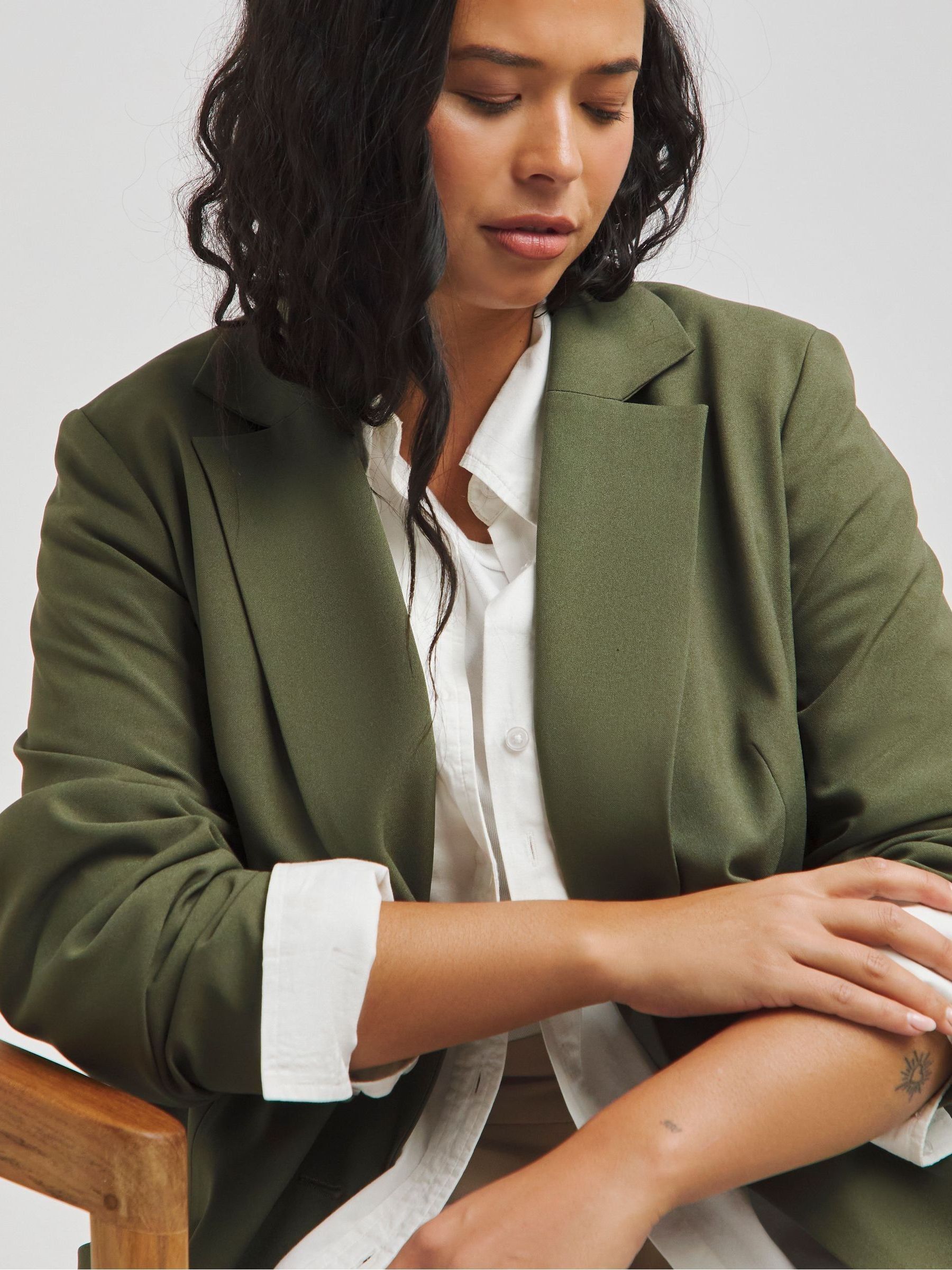 Buy Simply Be Green Single Breasted Blazer from the Next UK online shop