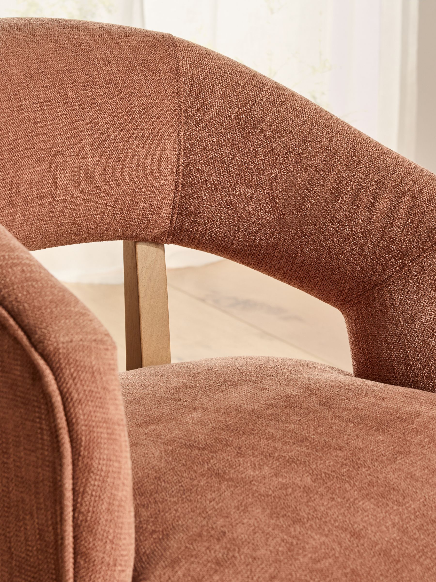 Buy Set of 2 Soft Texture Rust Light Wood Leg Remi Dining Chairs from ...