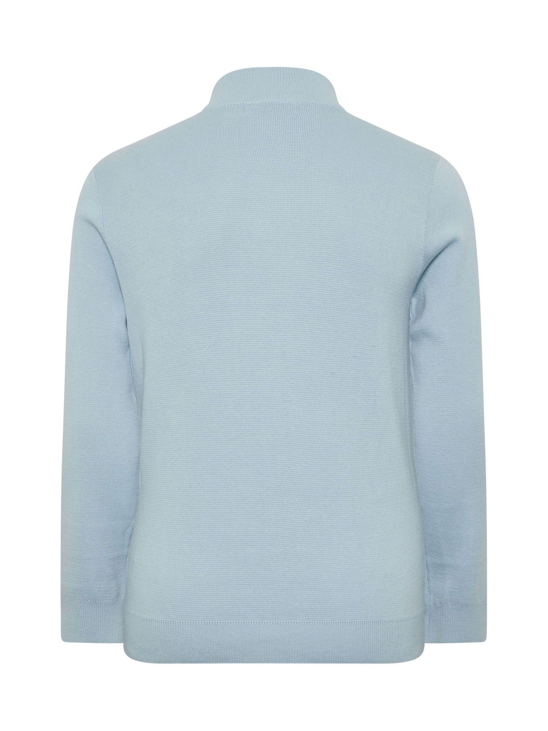 Buy BadRhino Big & Tall Light Blue Milano Quarter Zip 100% Cotton ...