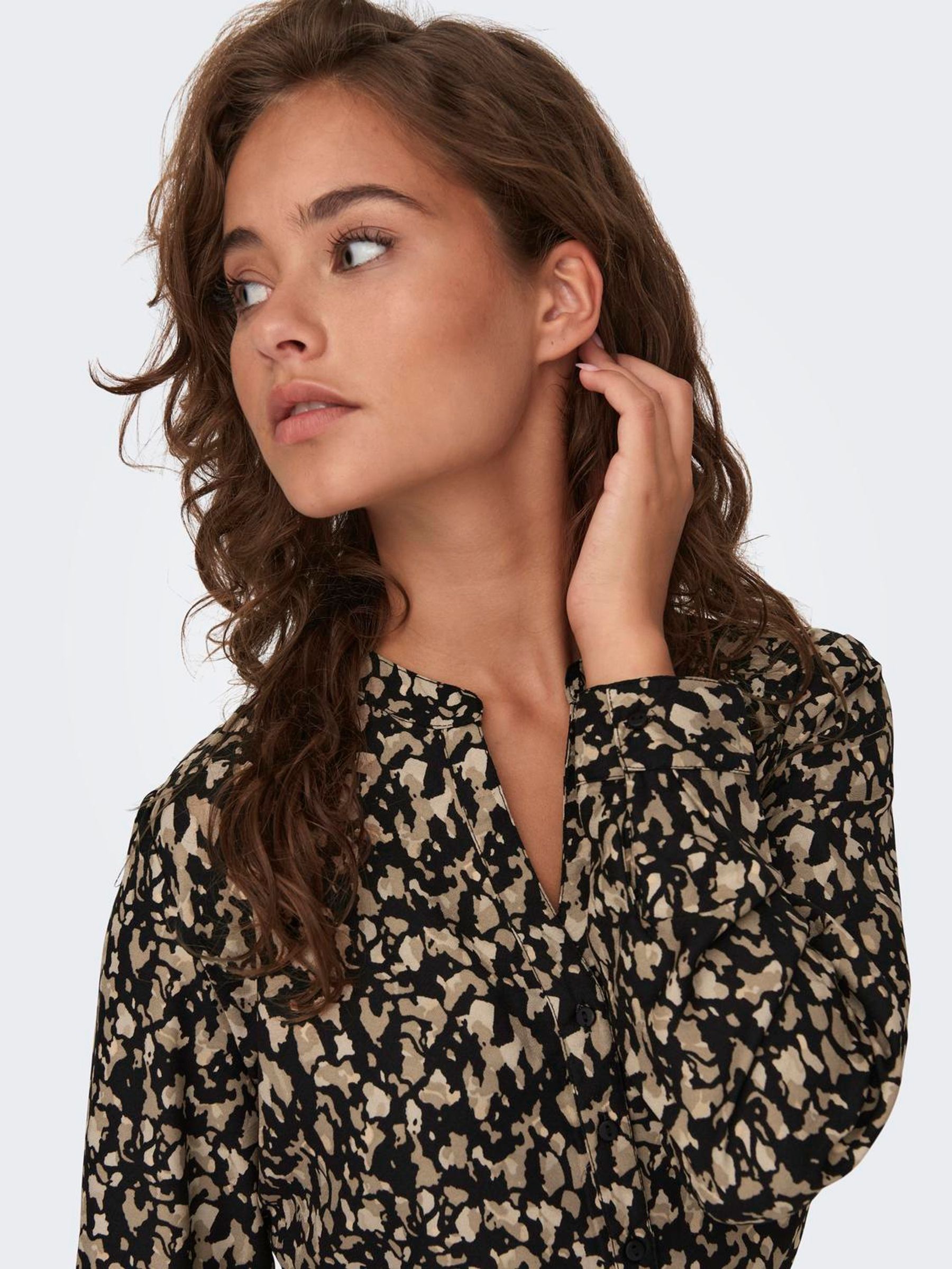 Buy ONLY Black Graphic Printed Tie Waist Tunics from the Next UK online ...