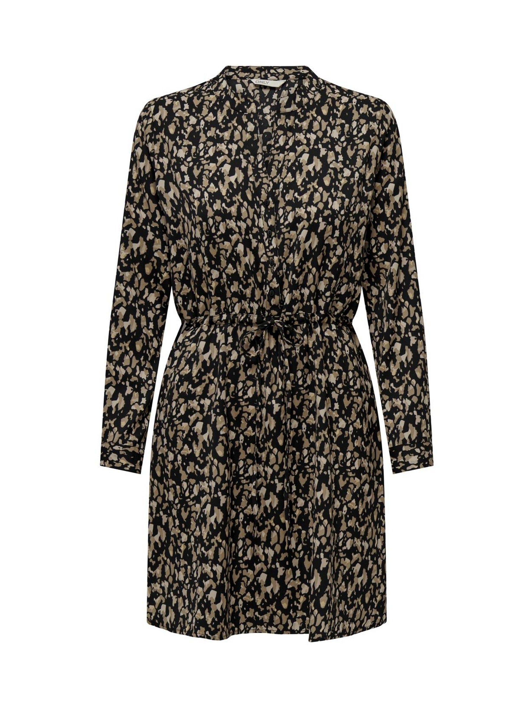 Buy ONLY Black Graphic Printed Tie Waist Tunics from the Next UK online ...