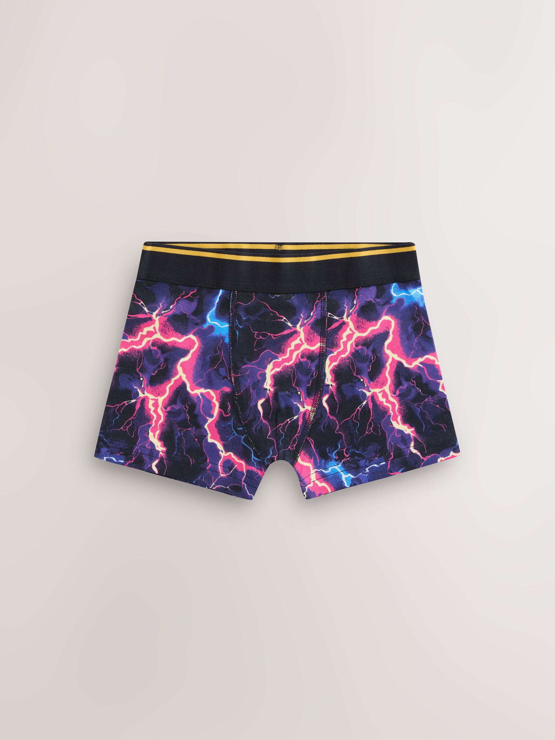Buy Multi Lightning Print Boxers 7 Pack (3-16yrs) from the Next UK ...
