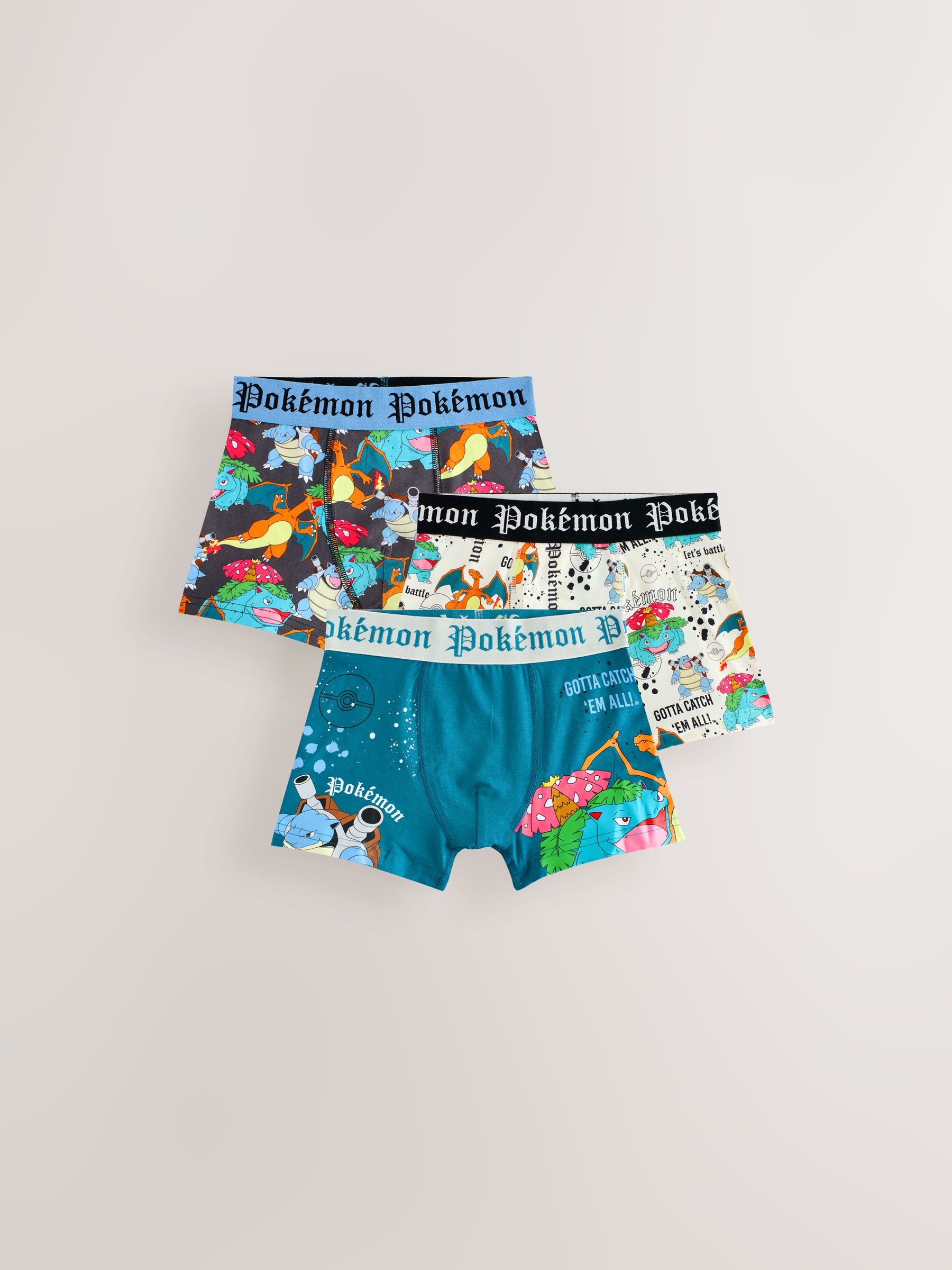 Buy Multi Pokemon Trunks 3 Pack (5-12yrs) from the Next UK online shop