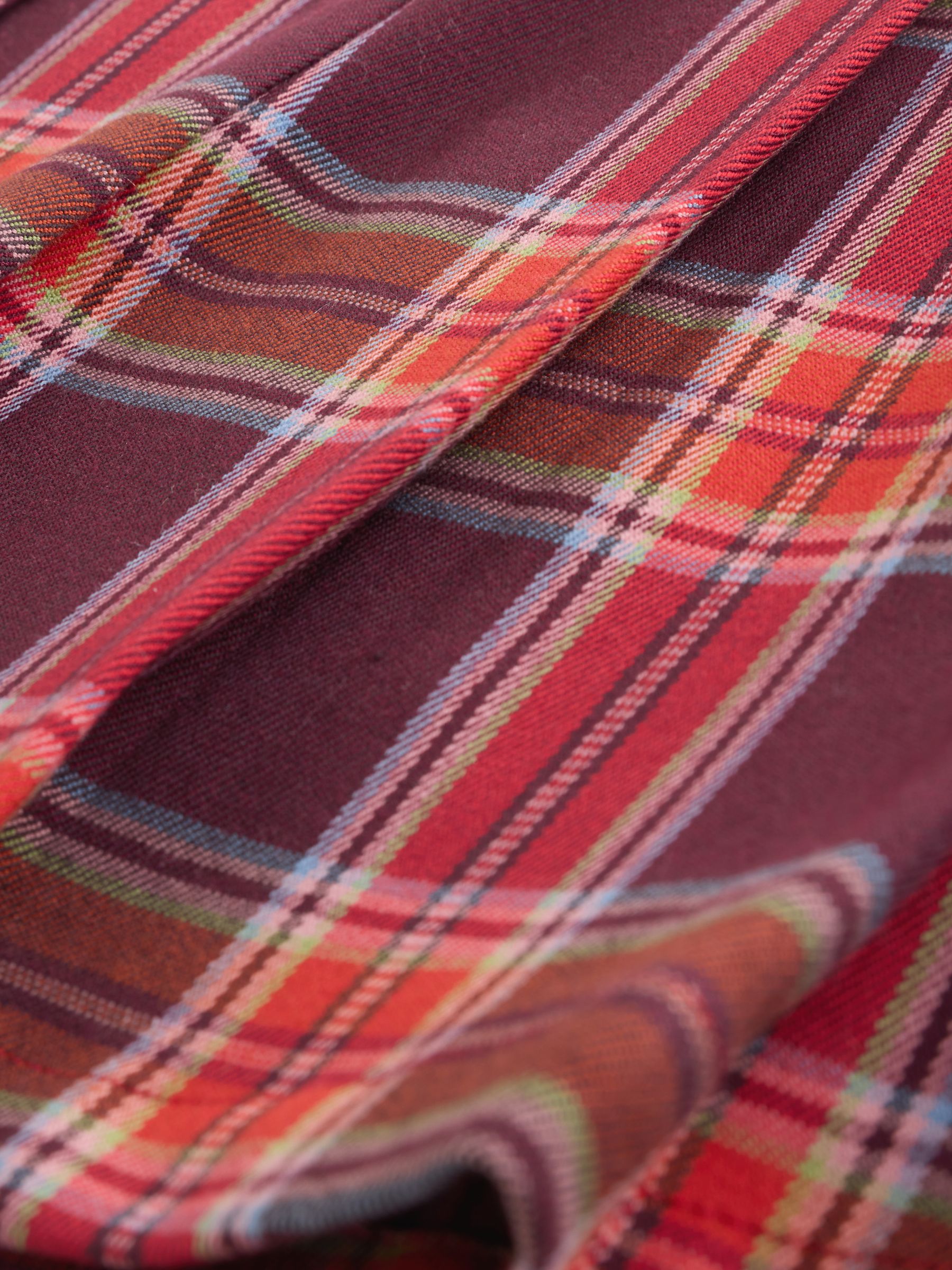 Buy Burgundy Red Pleated Check Skirt (3-16yrs) from the Next UK online shop