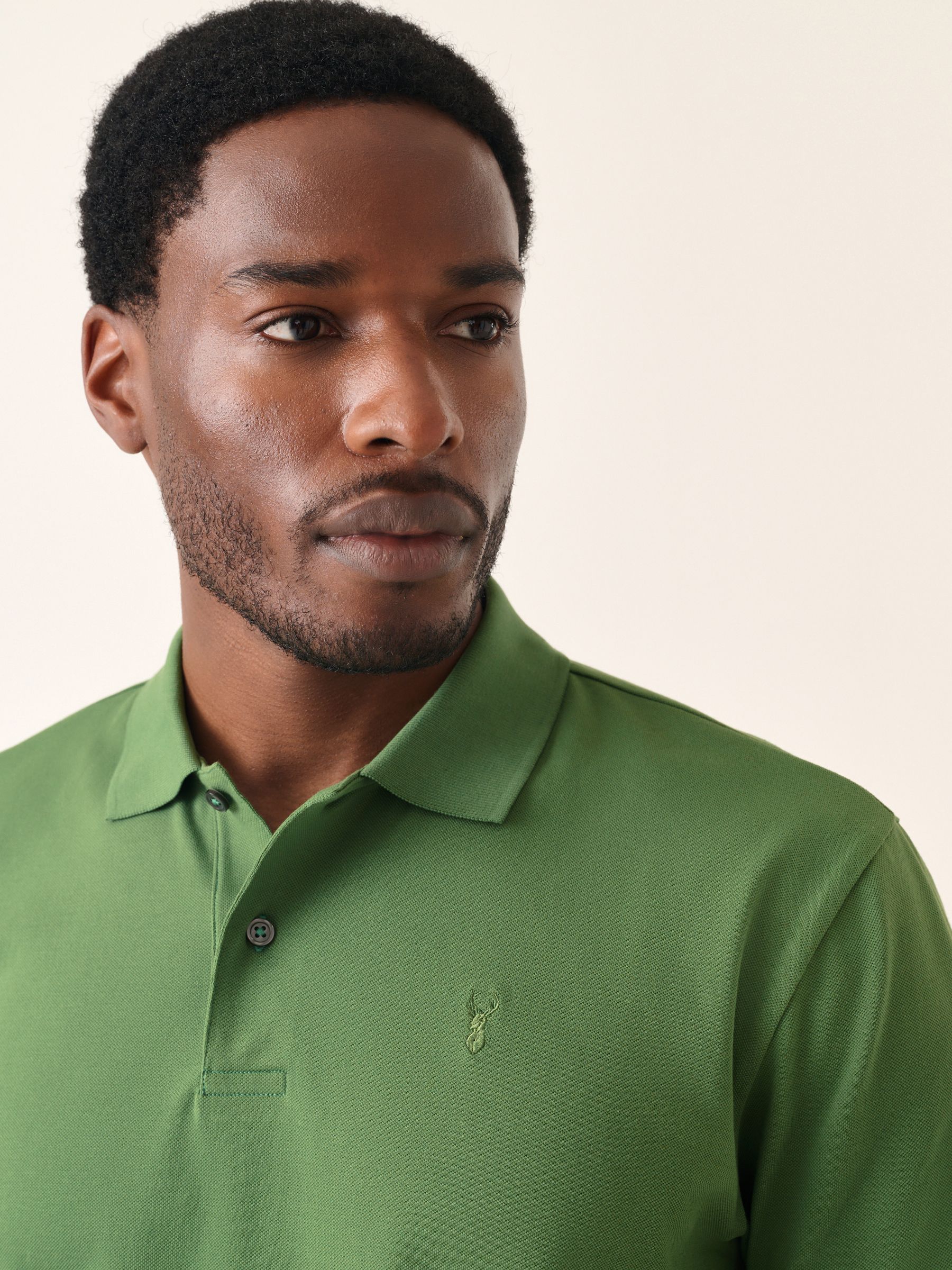 Buy Mid Green Regular Fit Short Sleeve Pique Polo Shirt from Next Australia
