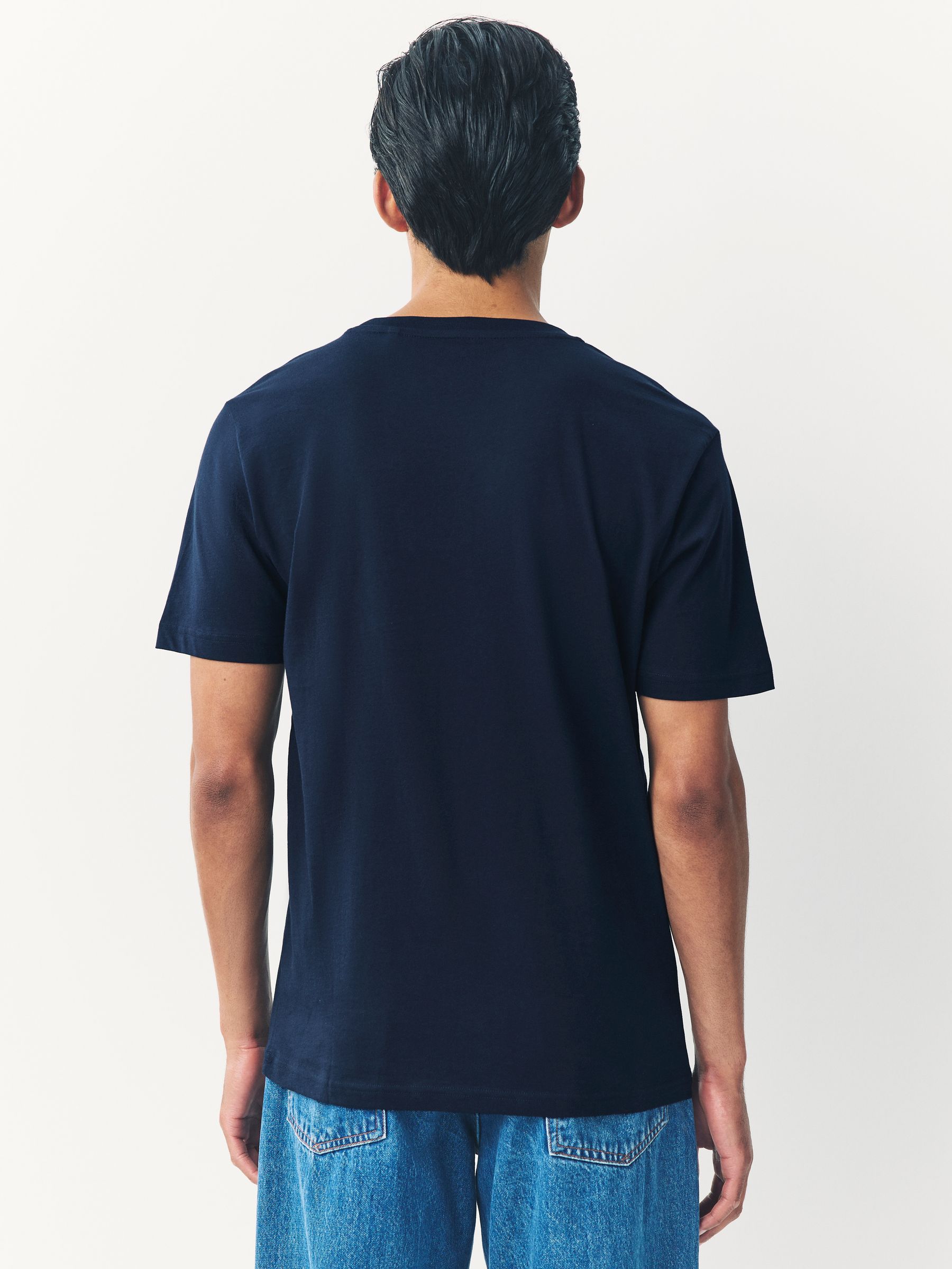 Buy Navy Blue Slim Fit Stag T-Shirt from the Next UK online shop