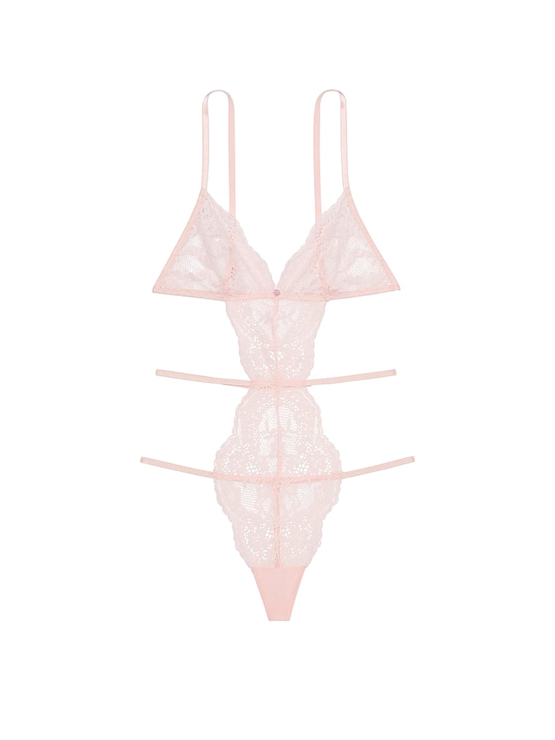 Buy Victoria's Secret Purest Pink Lace Bodysuit from the Next UK online ...
