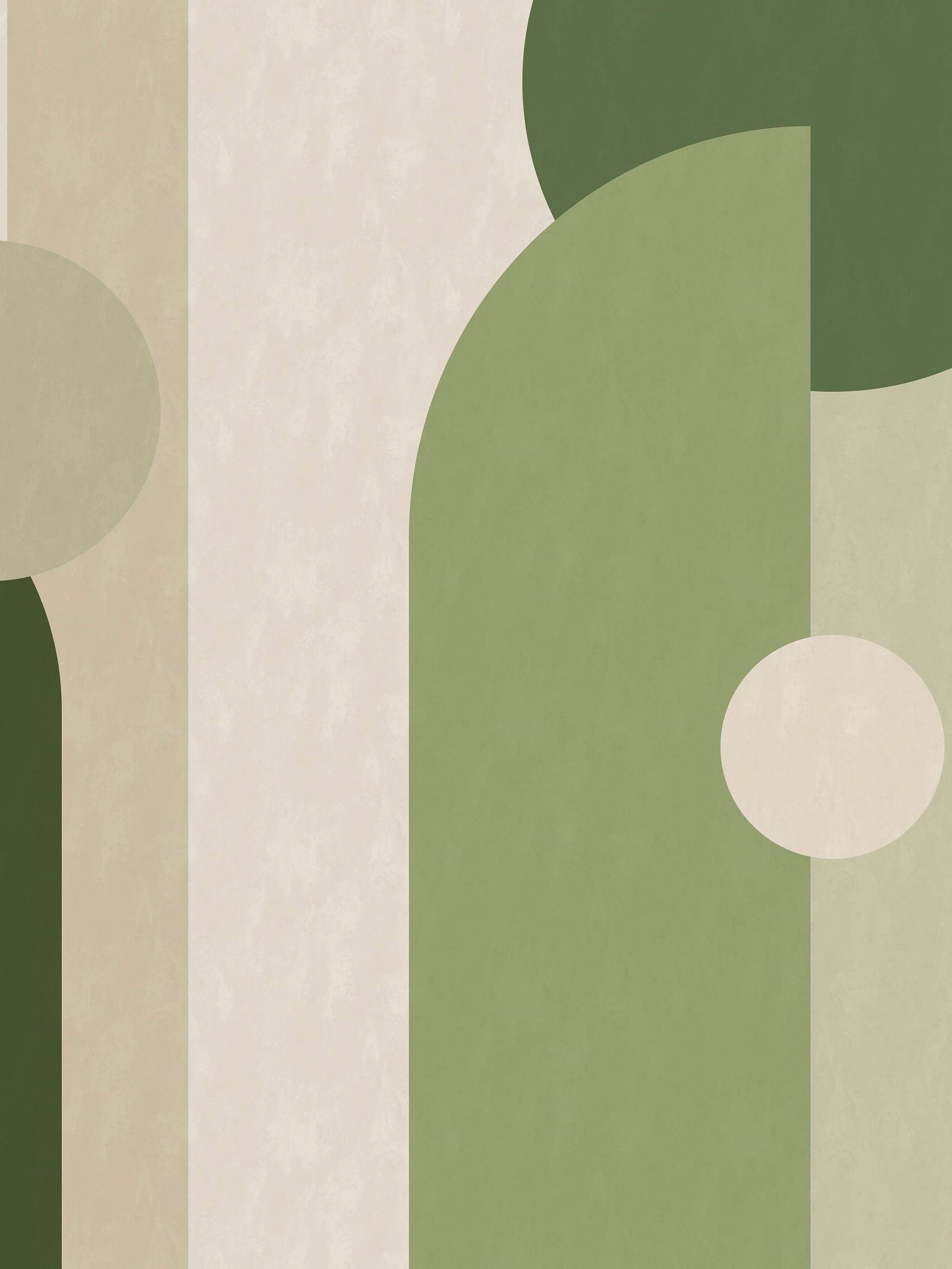 Buy Art For The Home Green Curve & Arch Geo Fixed Size 4M Mural from ...