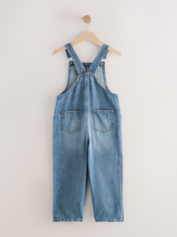 Buy Dark Blue Wide Leg Dungarees (3-16yrs) from Next Australia
